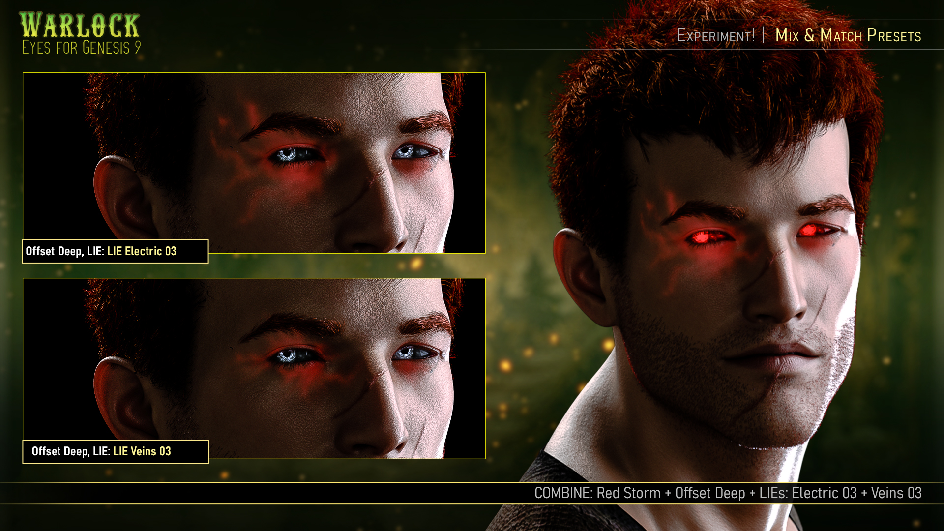 FPE Warlock Eyes for Genesis 9 | Daz 3D