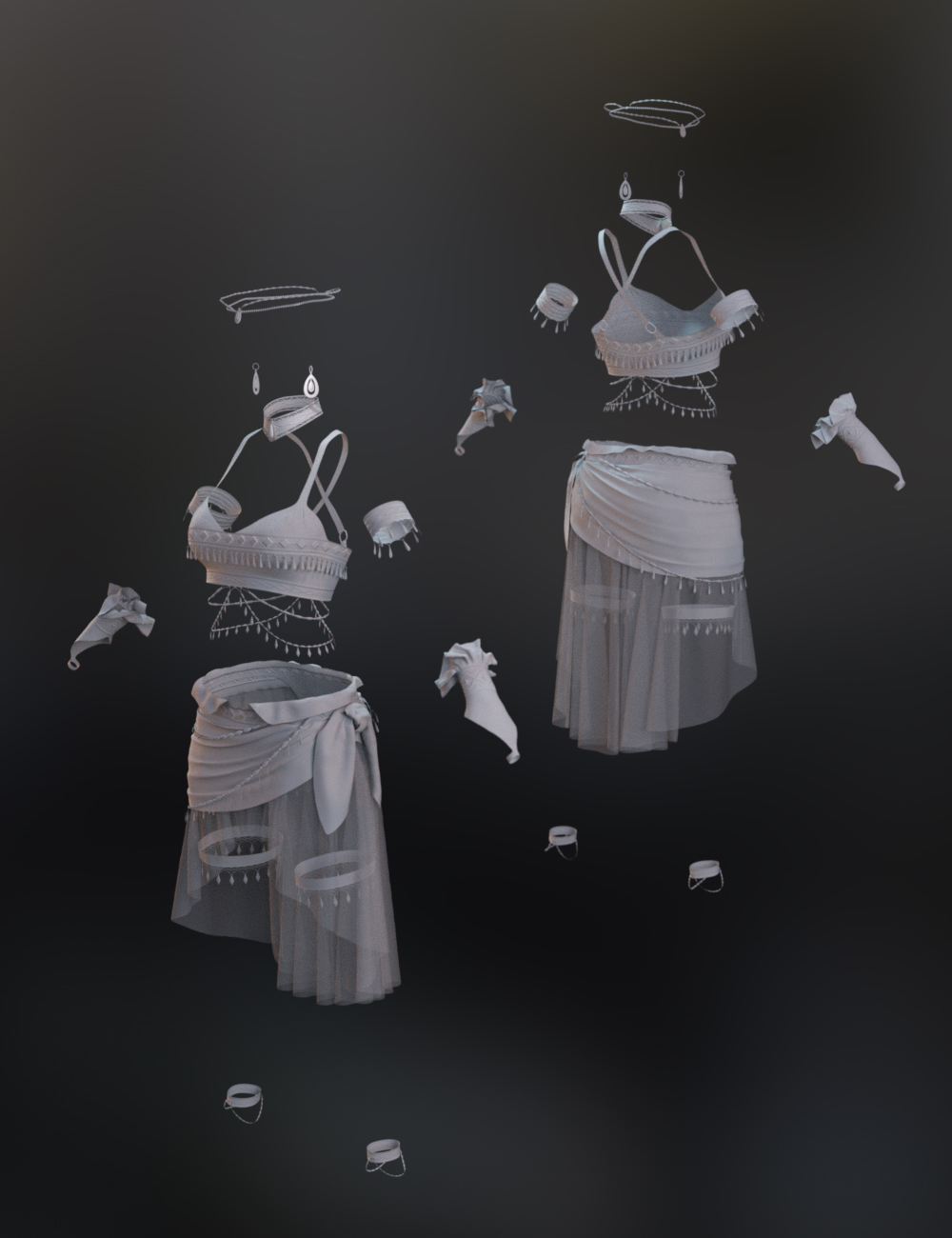 dForce MKTG Star Dancer Outfit for Genesis 9, 8.1 and 8 Female | Daz 3D