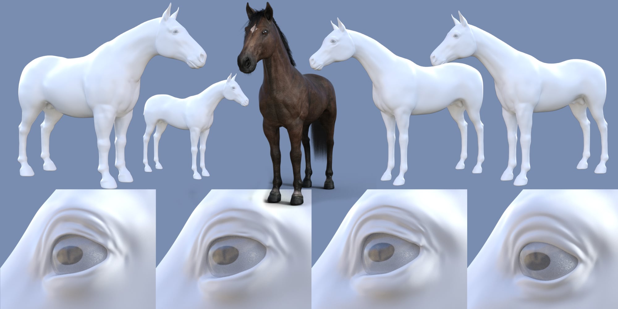 DA Ultimate Morph Pack for Daz Horse 3 | Daz 3D
