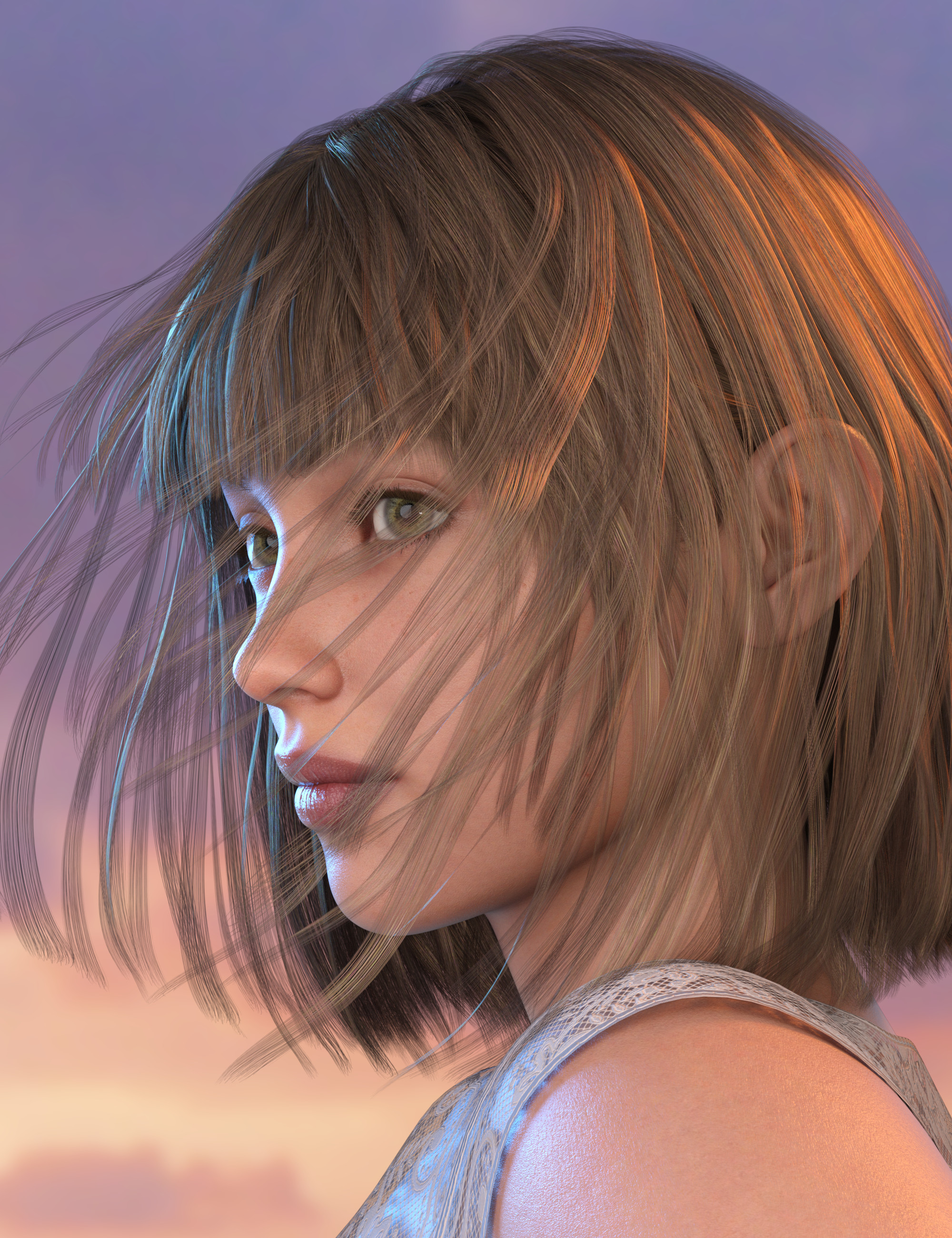 Protostar Hair for Genesis 9, 8 and 8.1 Female | Daz 3D