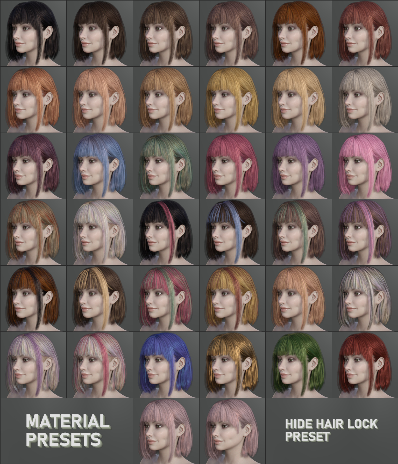 Protostar Hair for Genesis 9, 8 and 8.1 Female | Daz 3D