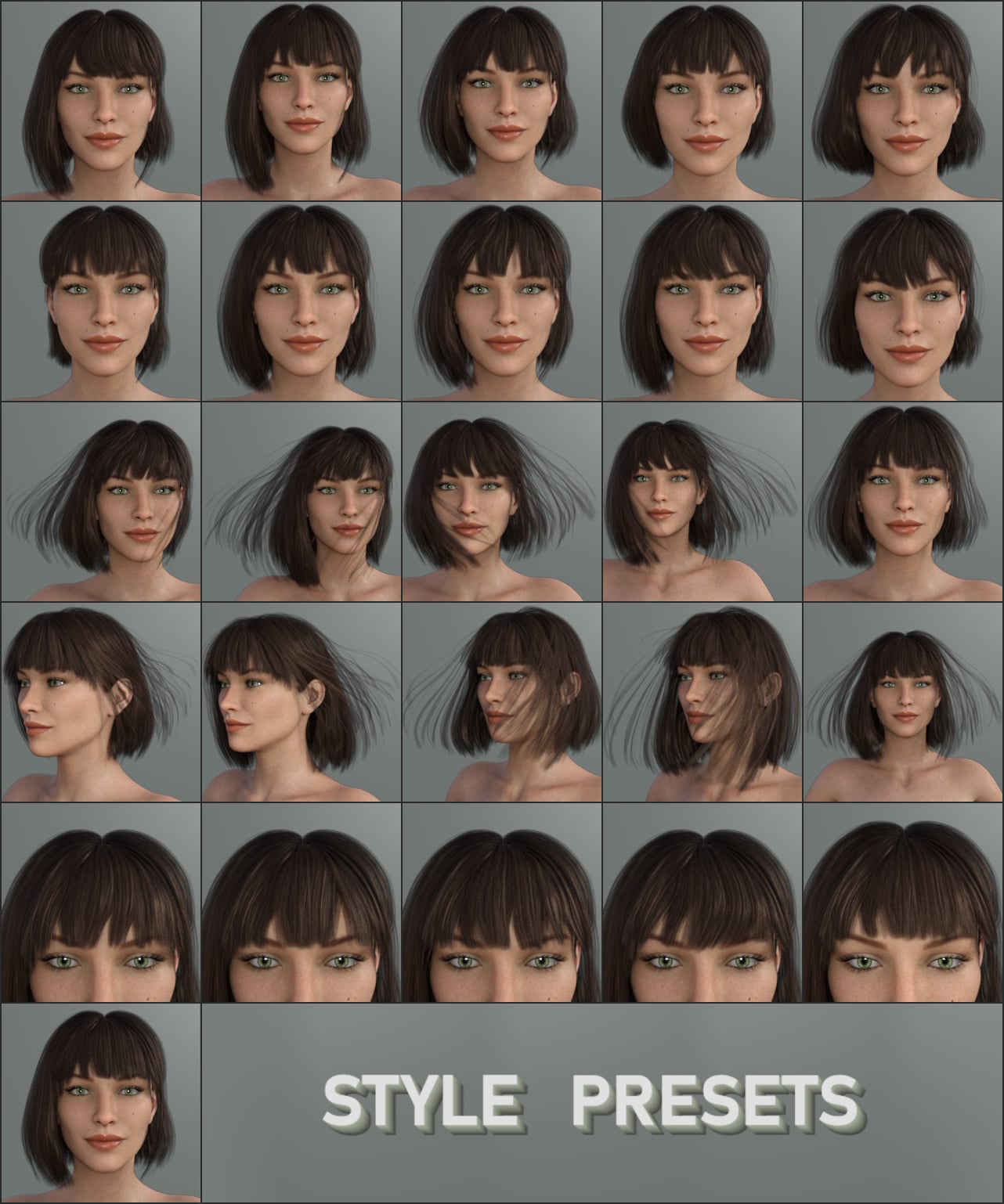 Protostar Hair for Genesis 9, 8 and 8.1 Female | Daz 3D