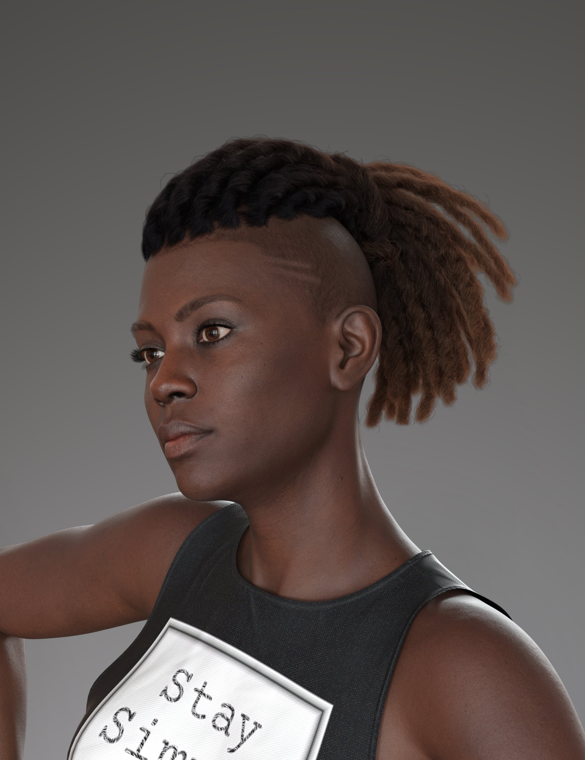 XYZ Low Ponytail Dreadlocks for Genesis 9, 8.1, and 8 | Daz 3D