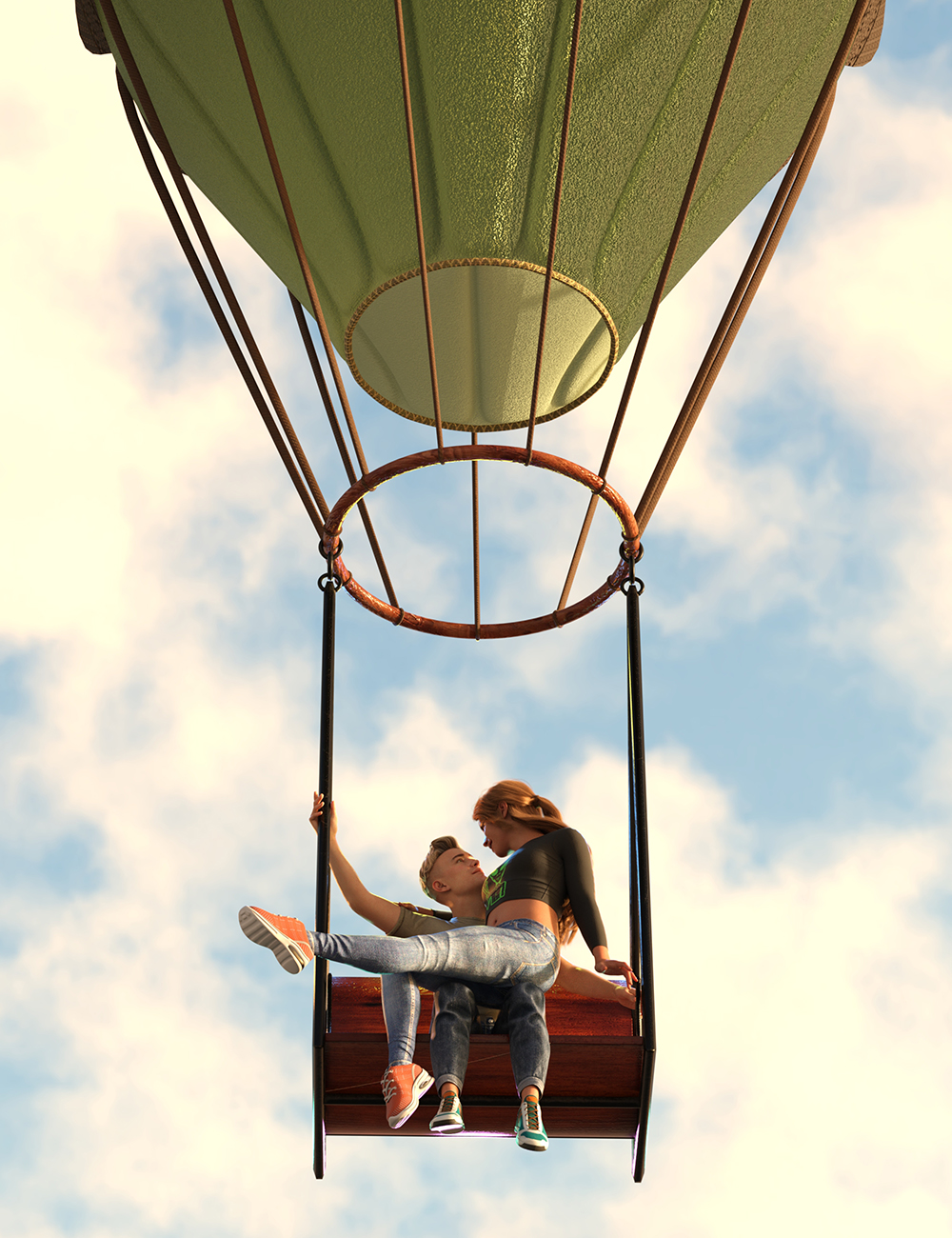 Natens Fantasy Montgolfiere and Poses | Daz 3D