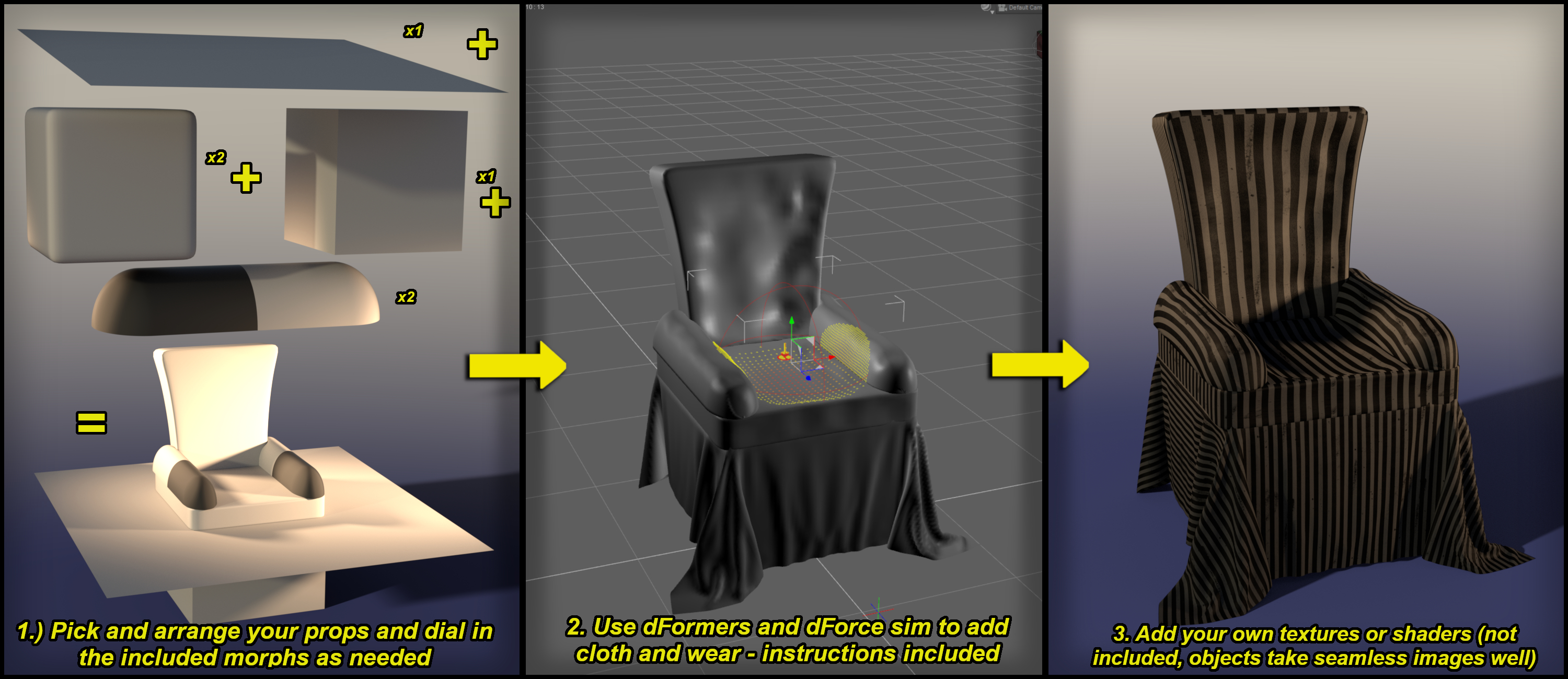 SY Morphing Primitives and Merchant Resource | Daz 3D