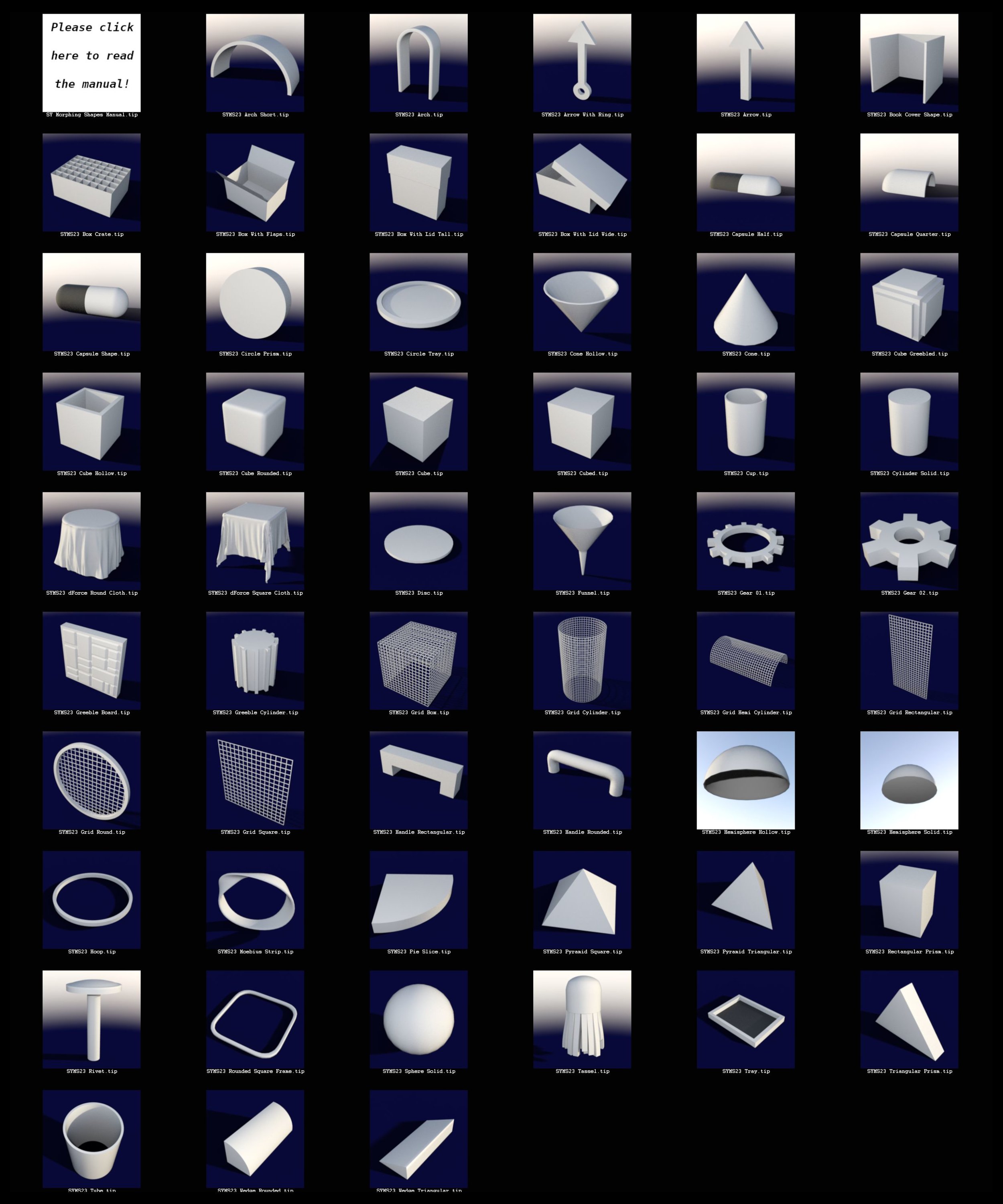 SY Morphing Primitives and Merchant Resource | Daz 3D