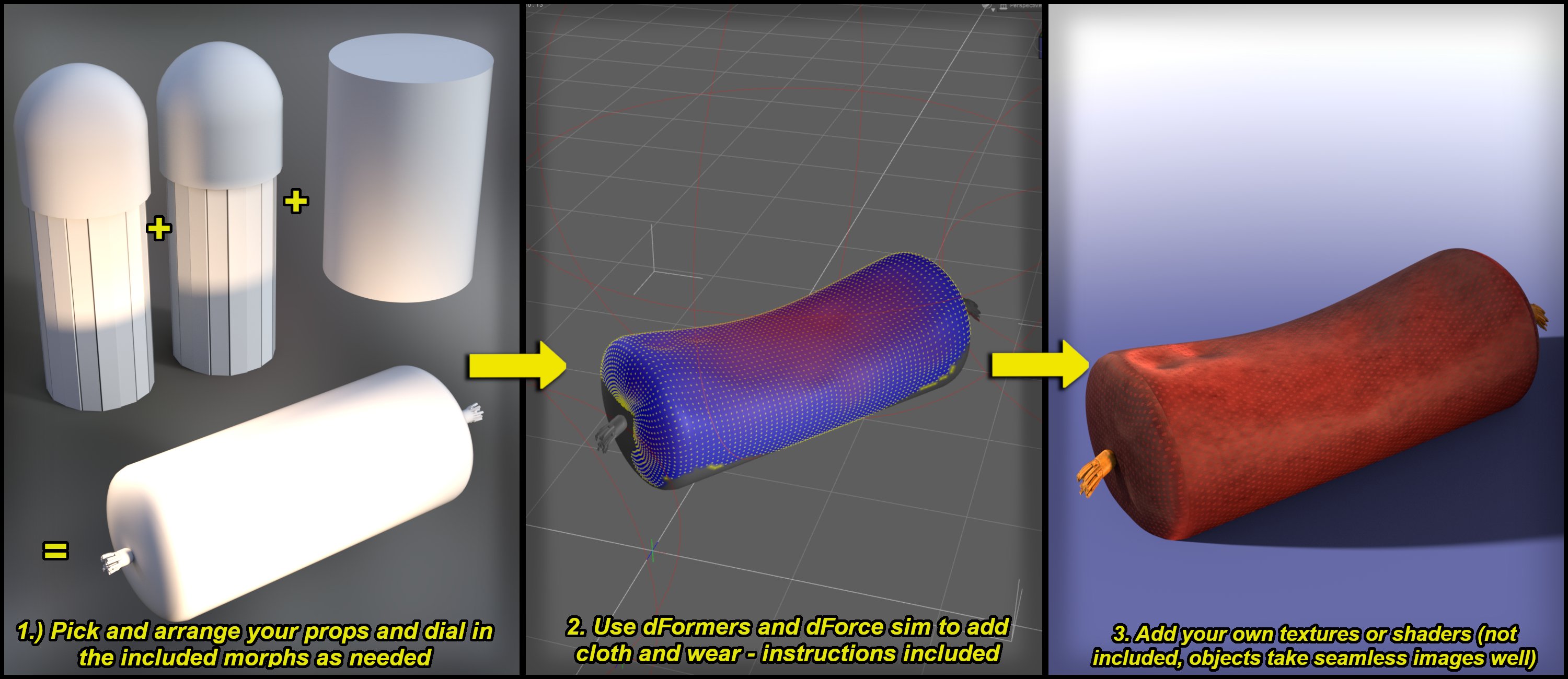 SY Morphing Primitives and Merchant Resource | Daz 3D