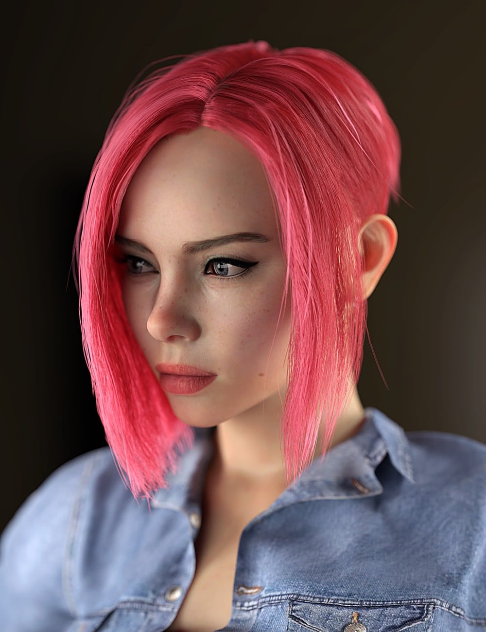 CL Punk Undercut Hair for Genesis 9 | Daz 3D