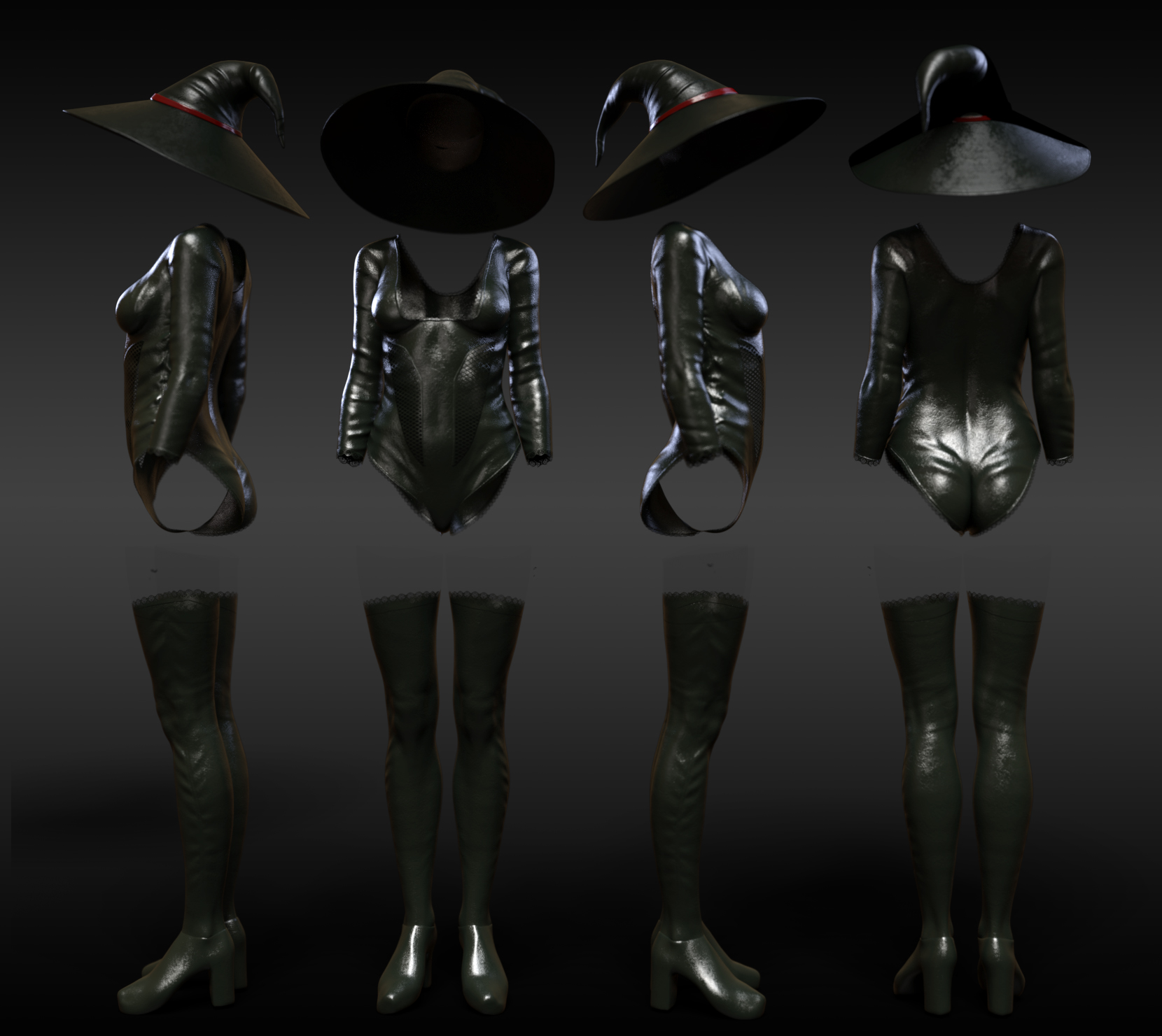 M3D Mystic Temptation Bodysuit for Genesis 9, 8.1, and 8 Female | Daz 3D