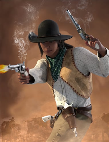 dForce Cattle Kate Outfit for Genesis 9 | Daz 3D