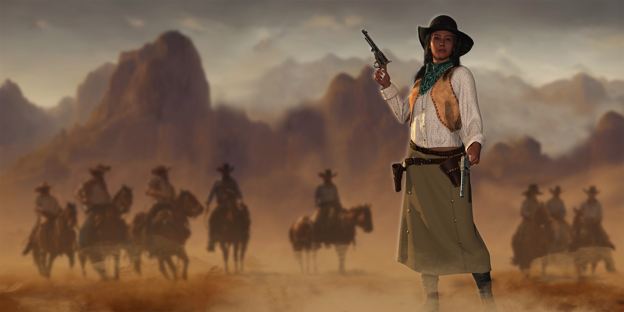 dForce Cattle Kate Outfit for Genesis 9 | Daz 3D