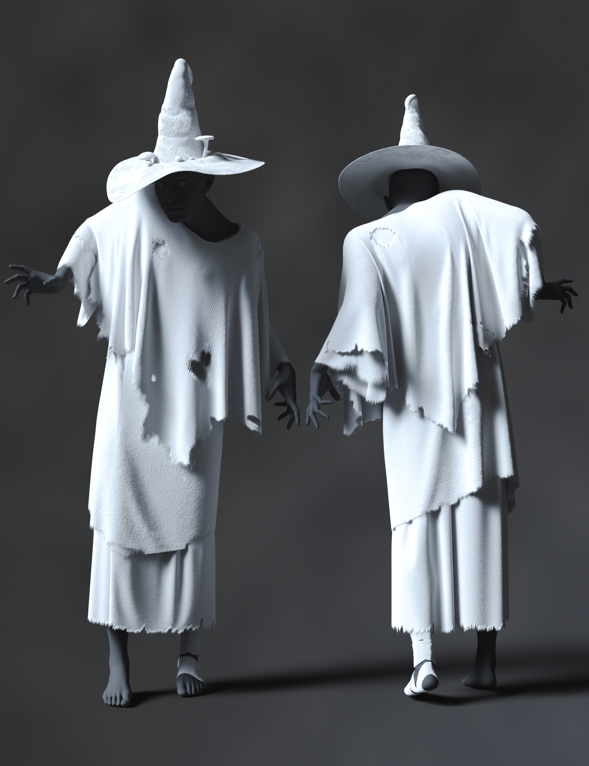 dForce Wicked Witch Outfit For Genesis 9 | Daz 3D