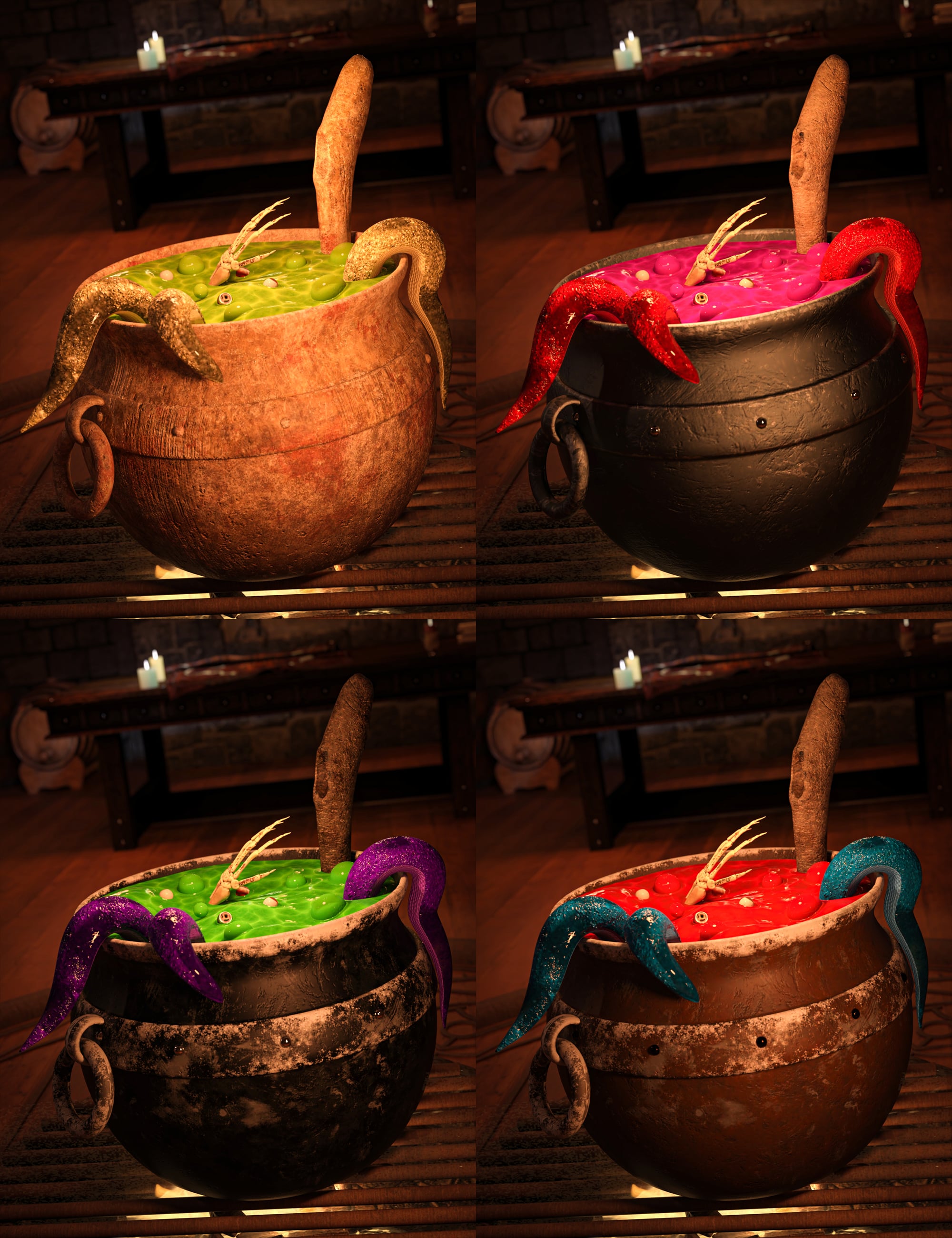 AH Wicked Witch Props For Genesis 9, 8 and 8.1 | Daz 3D