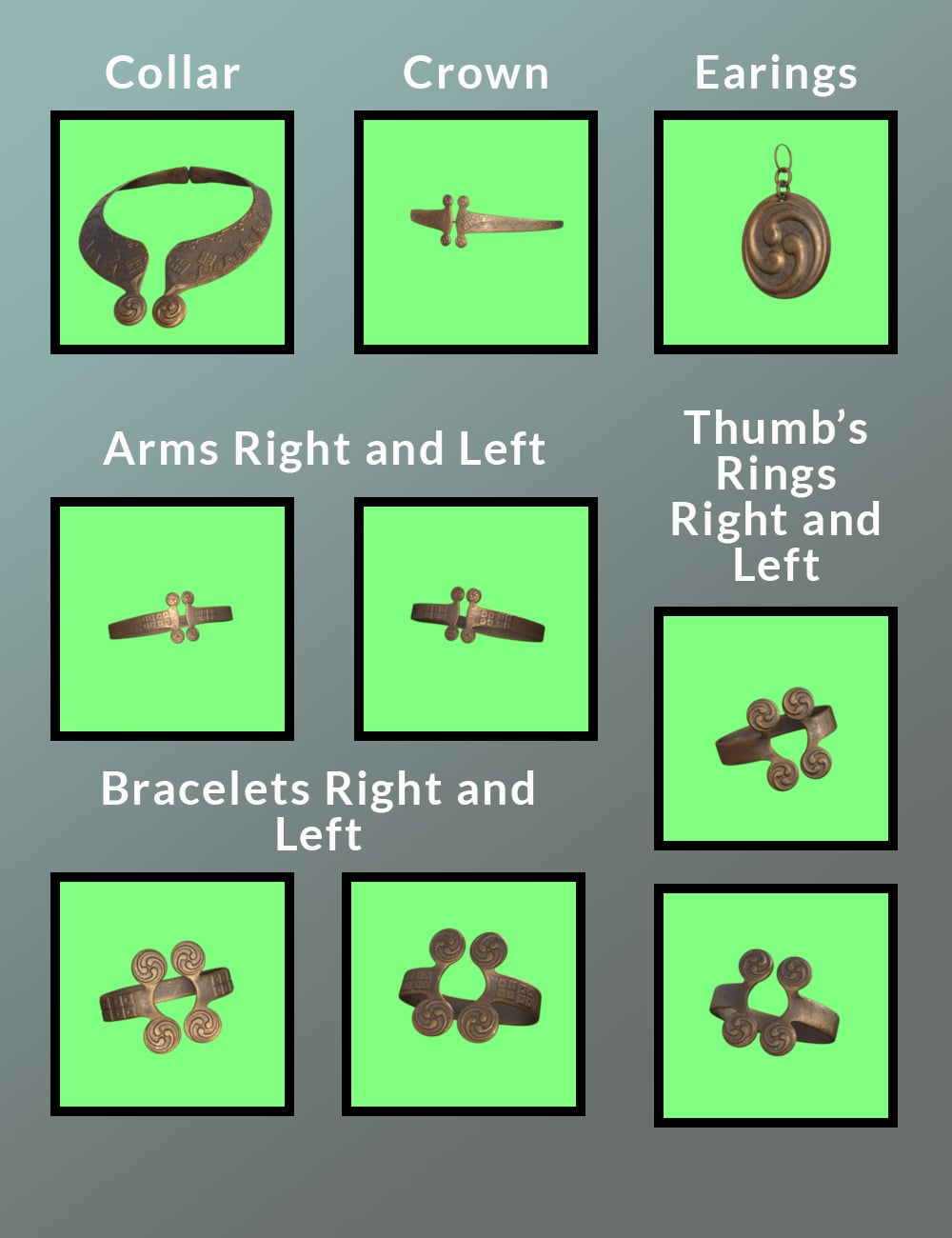 ND Celtic Jewels for Genesis 9 | Daz 3D