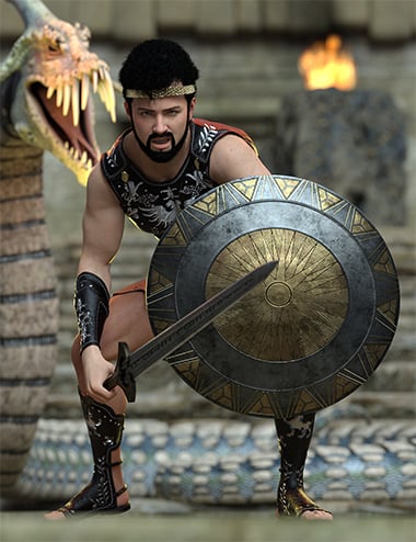 Hercules Missions Poses for Genesis 9 Base and Bonus Shape | Daz 3D