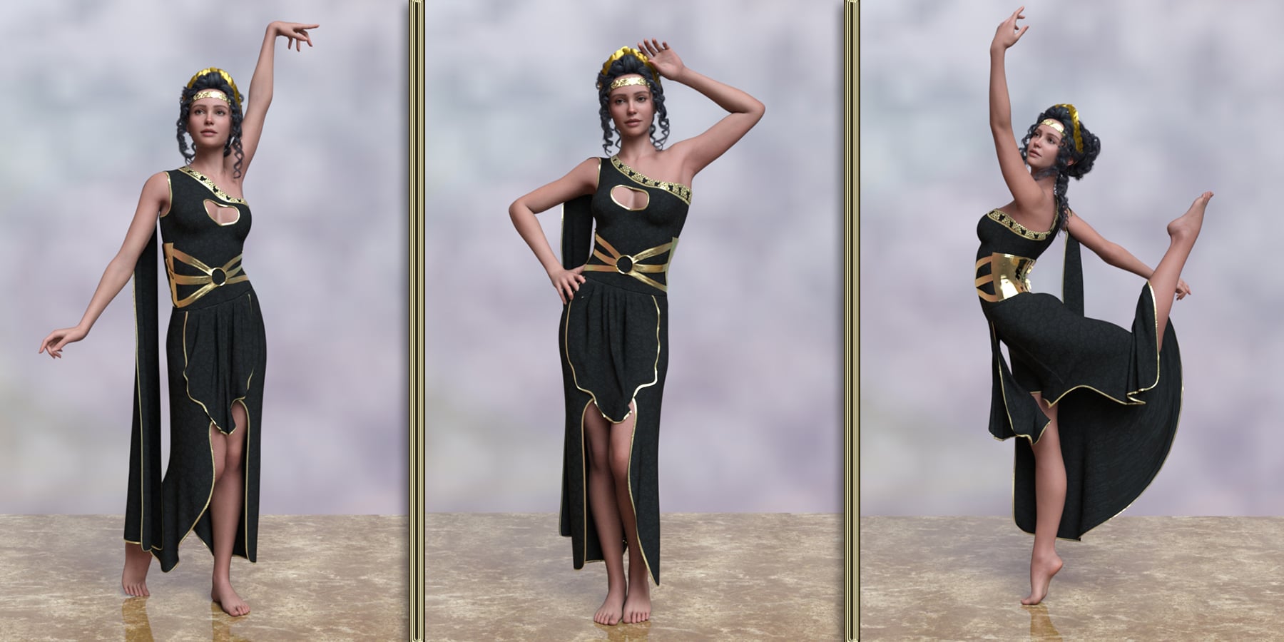 The Muses Poses for Genesis 9 Base Feminine | Daz 3D