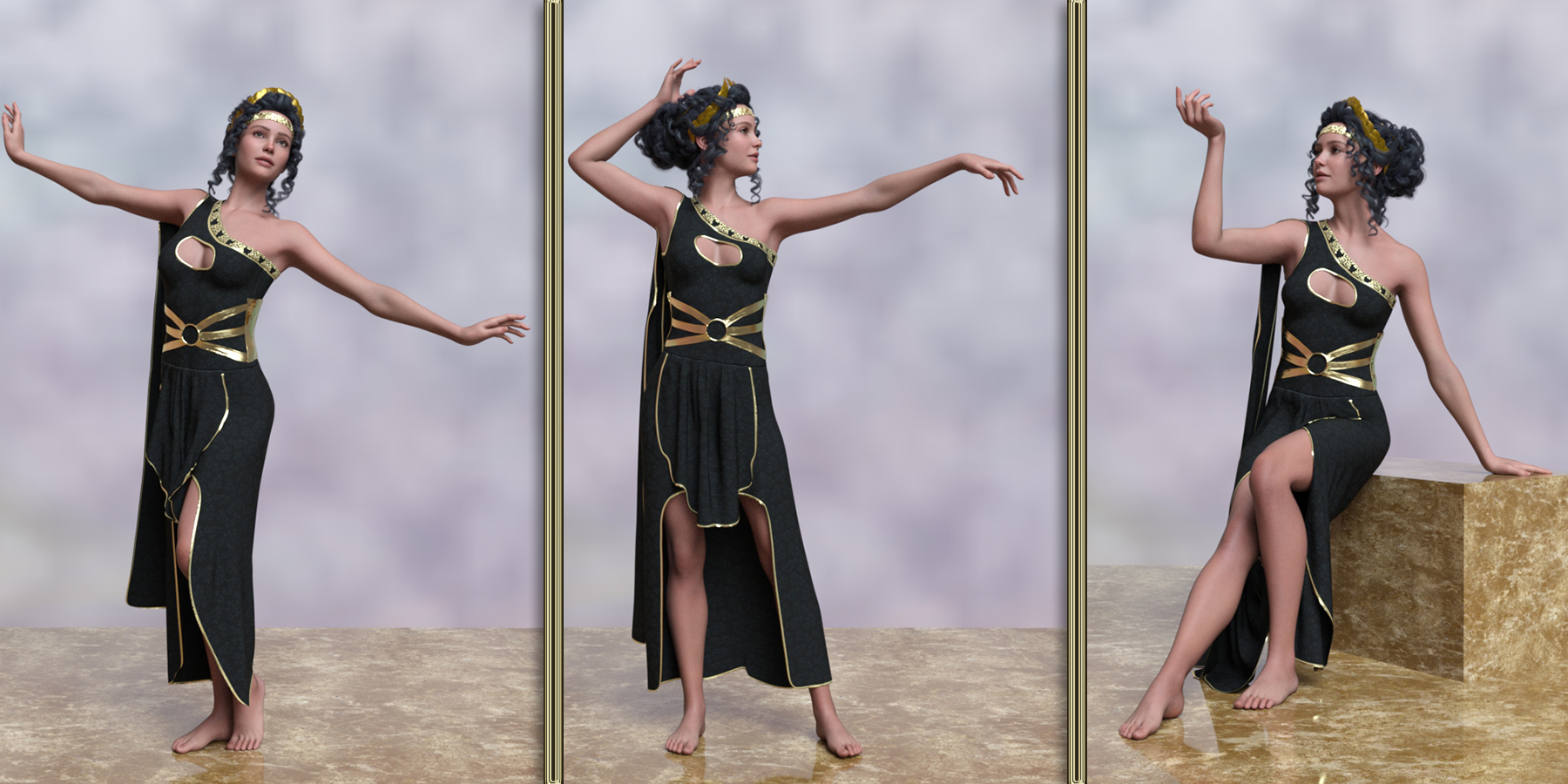 The Muses Poses for Genesis 9 Base Feminine | Daz 3D