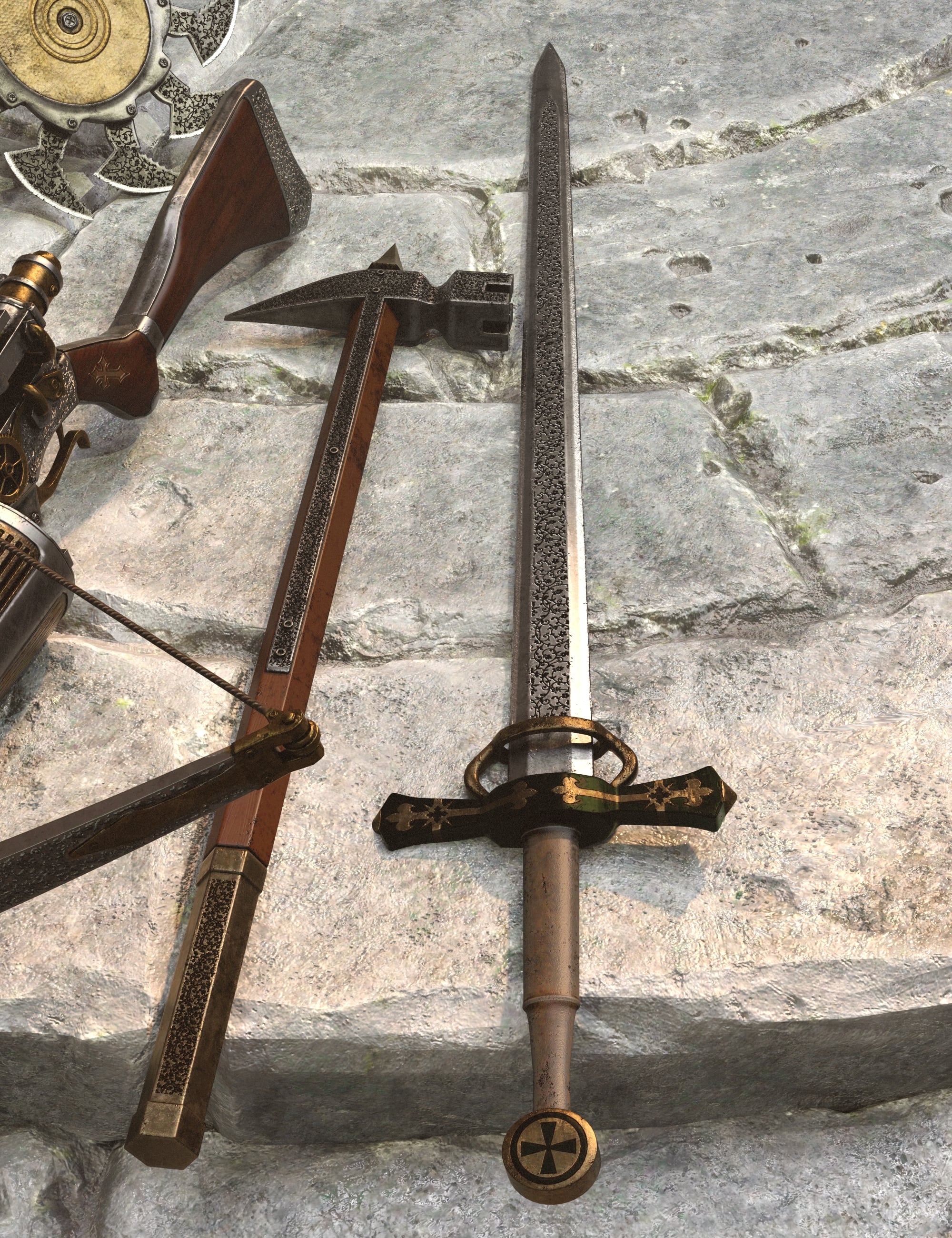 Drusilla Weapons Collection | Daz 3D