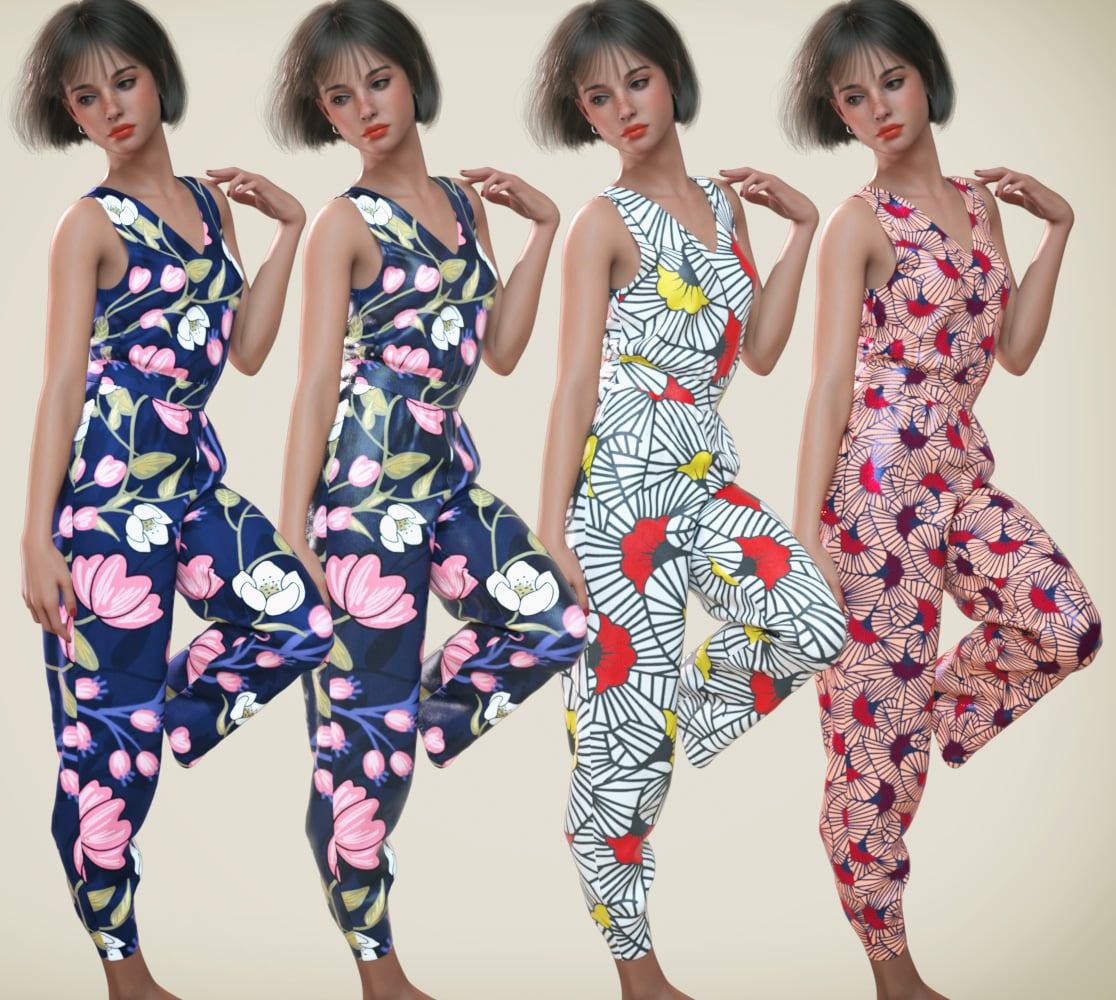 CHB Scarlett Romper Texture Add-on | Daz 3D