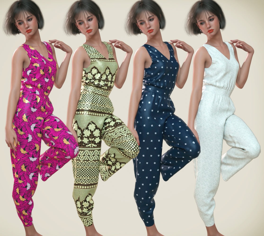 CHB Scarlett Romper Texture Add-on | Daz 3D