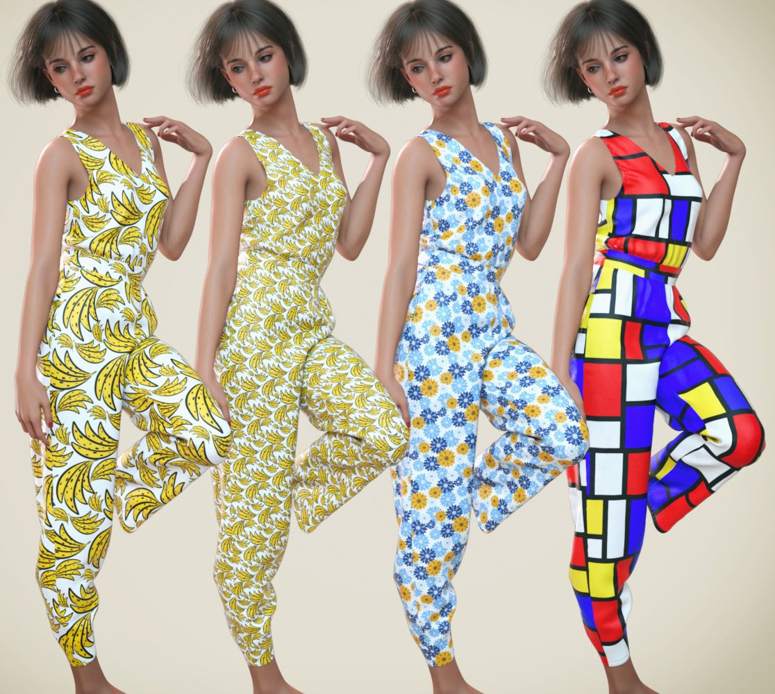 CHB Scarlett Romper Texture Add-on | Daz 3D