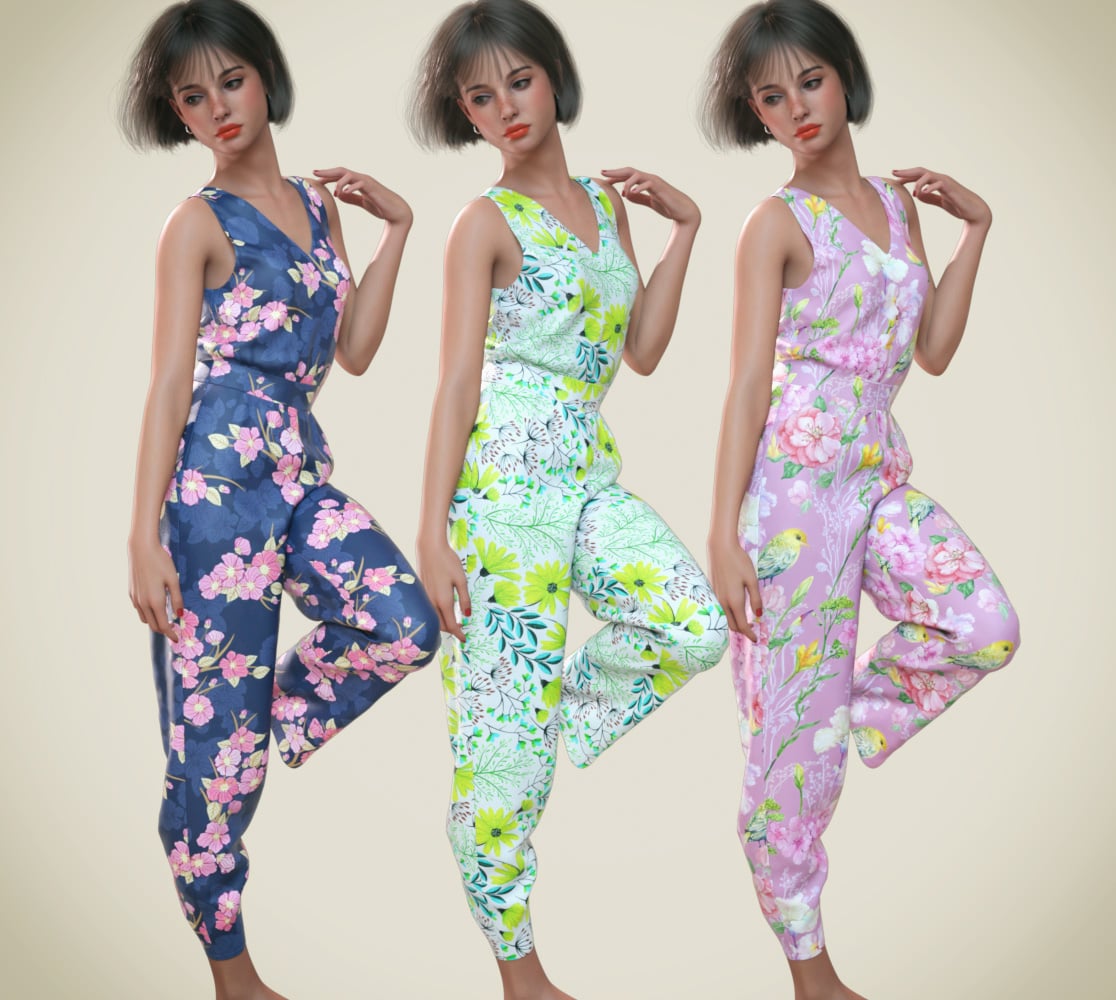 CHB Scarlett Romper Texture Add-on | Daz 3D