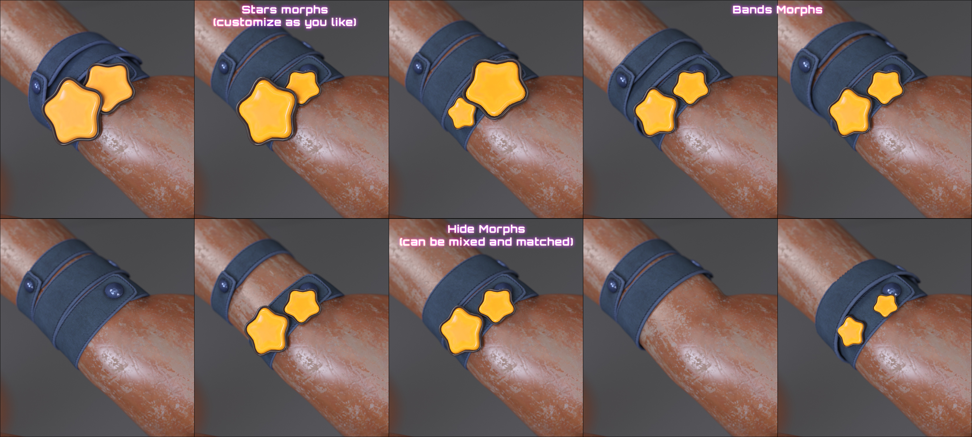 Metro Accessories for Genesis 9, 8.1, and 8 Female | Daz 3D