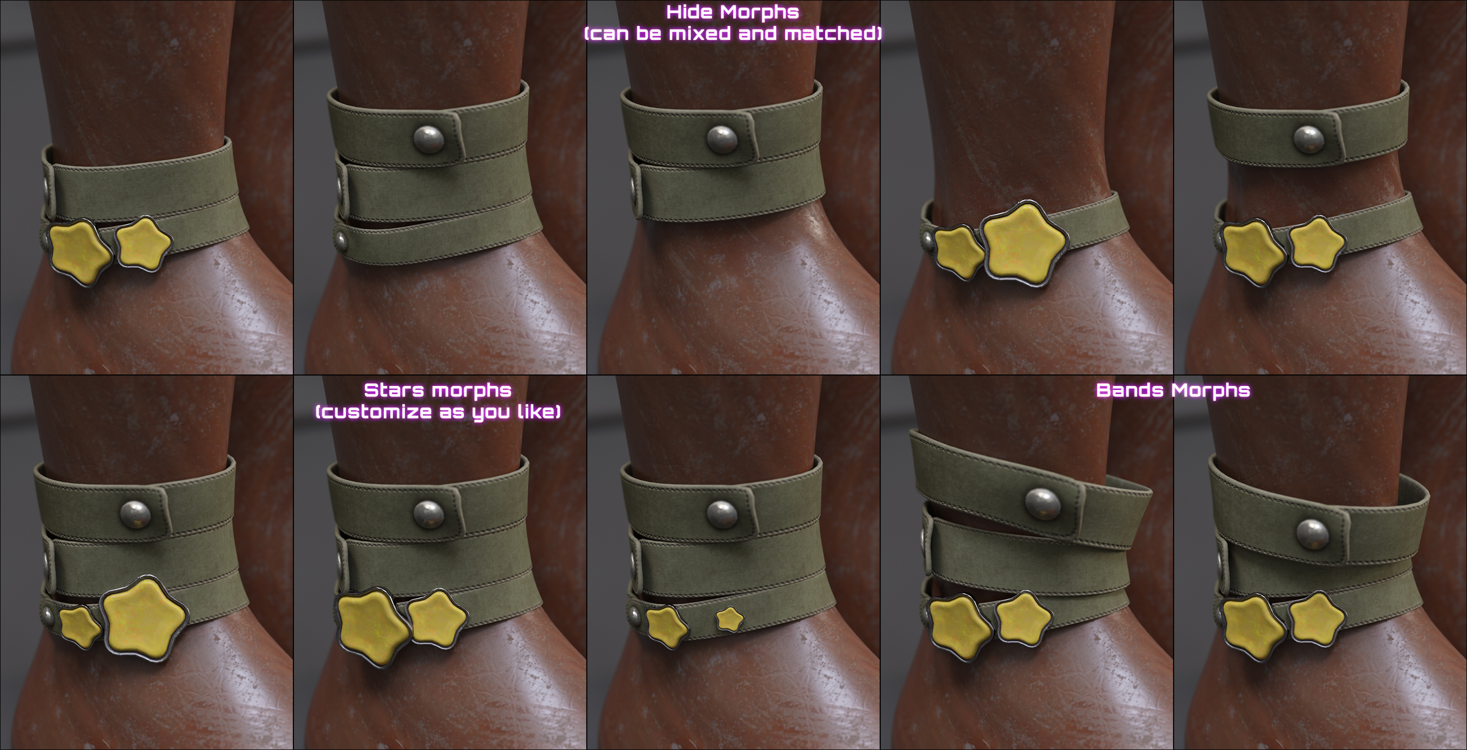 Metro Accessories for Genesis 9, 8.1, and 8 Female | Daz 3D