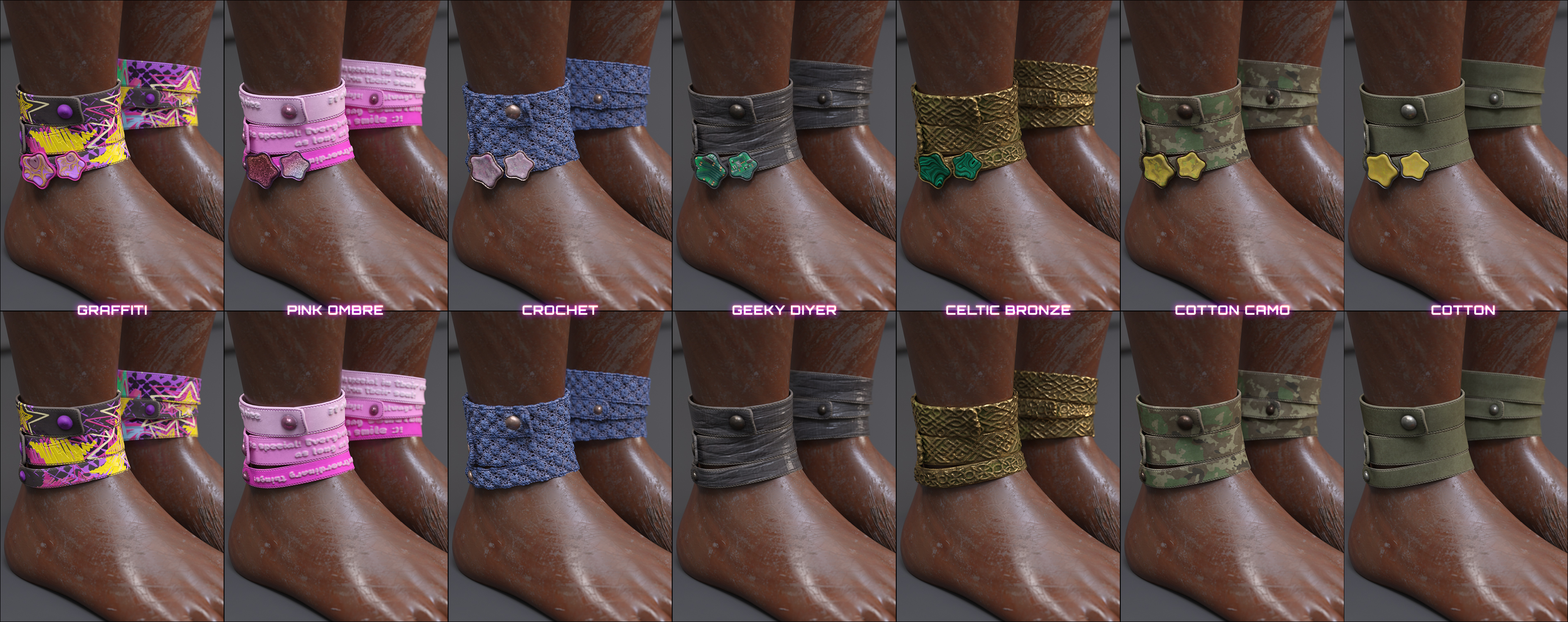 Metro Accessories for Genesis 9, 8.1, and 8 Female | Daz 3D