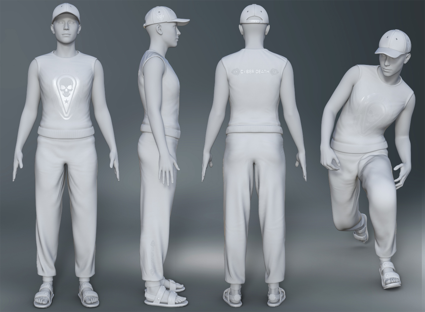 Cool Cyber Outfit for Genesis 9 | Daz 3D