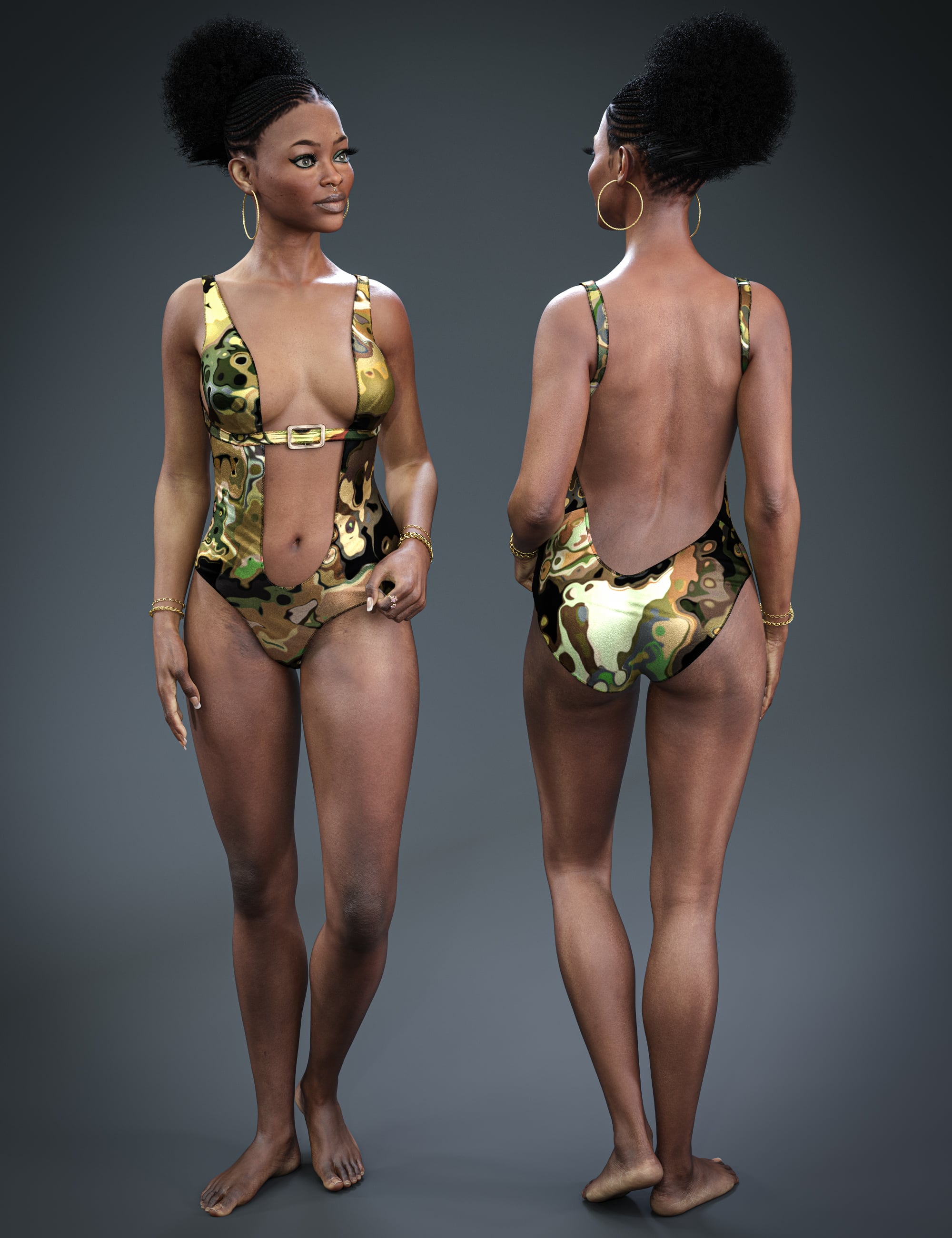 E3D Hallie HD Land and Ocean Bundle for Genesis 9 | Daz 3D