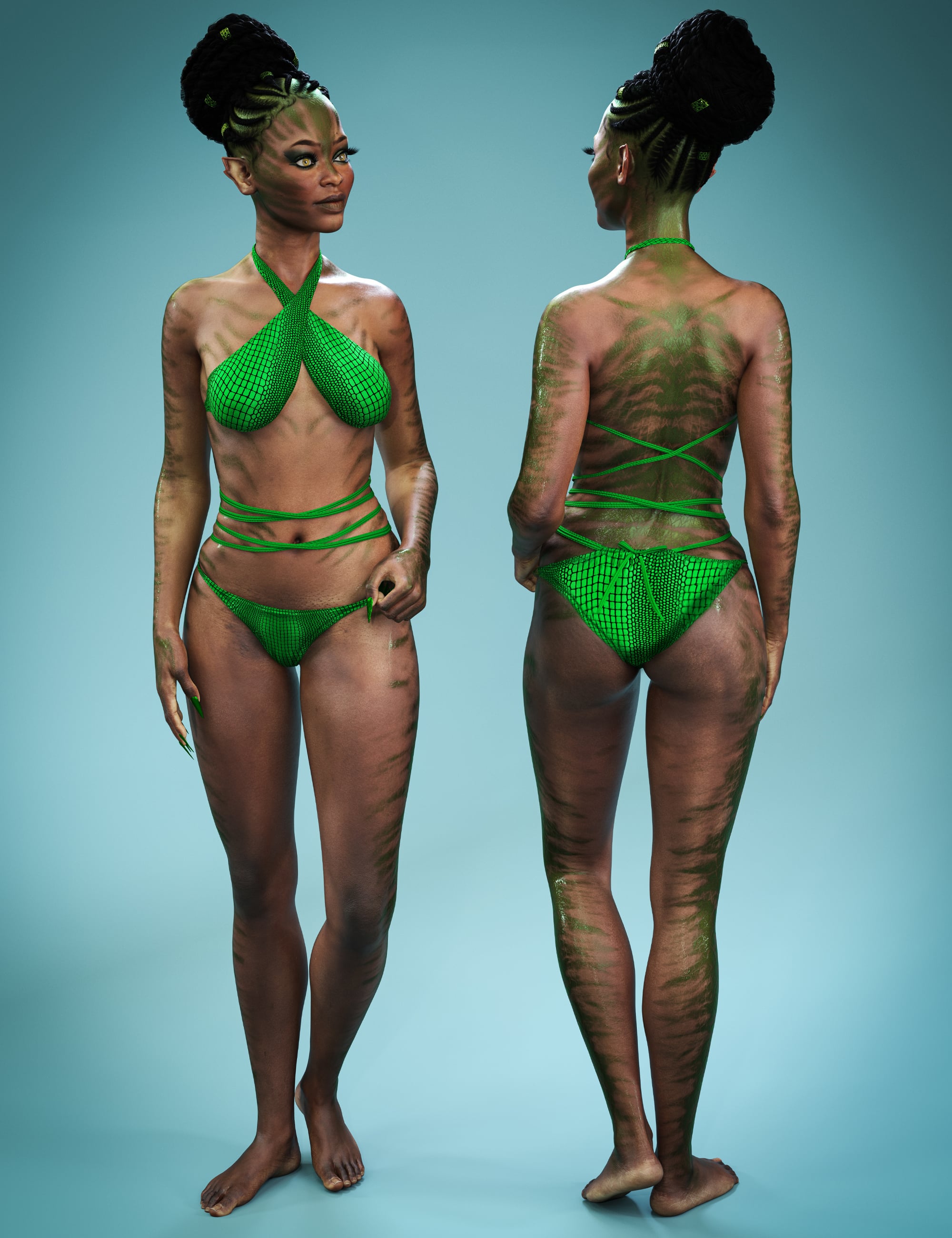 E3D Hallie HD Land and Ocean Bundle for Genesis 9 | Daz 3D