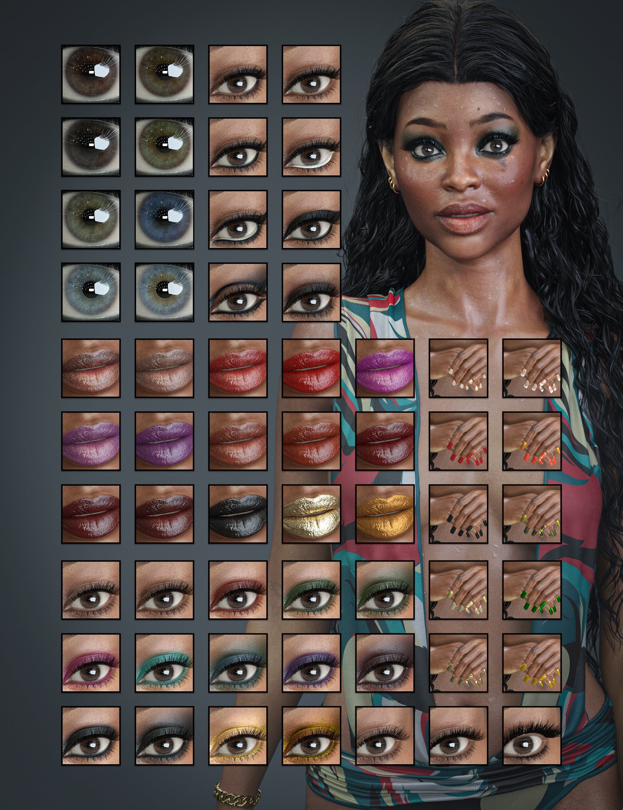 E3D Hallie HD Land and Ocean Bundle for Genesis 9 | Daz 3D