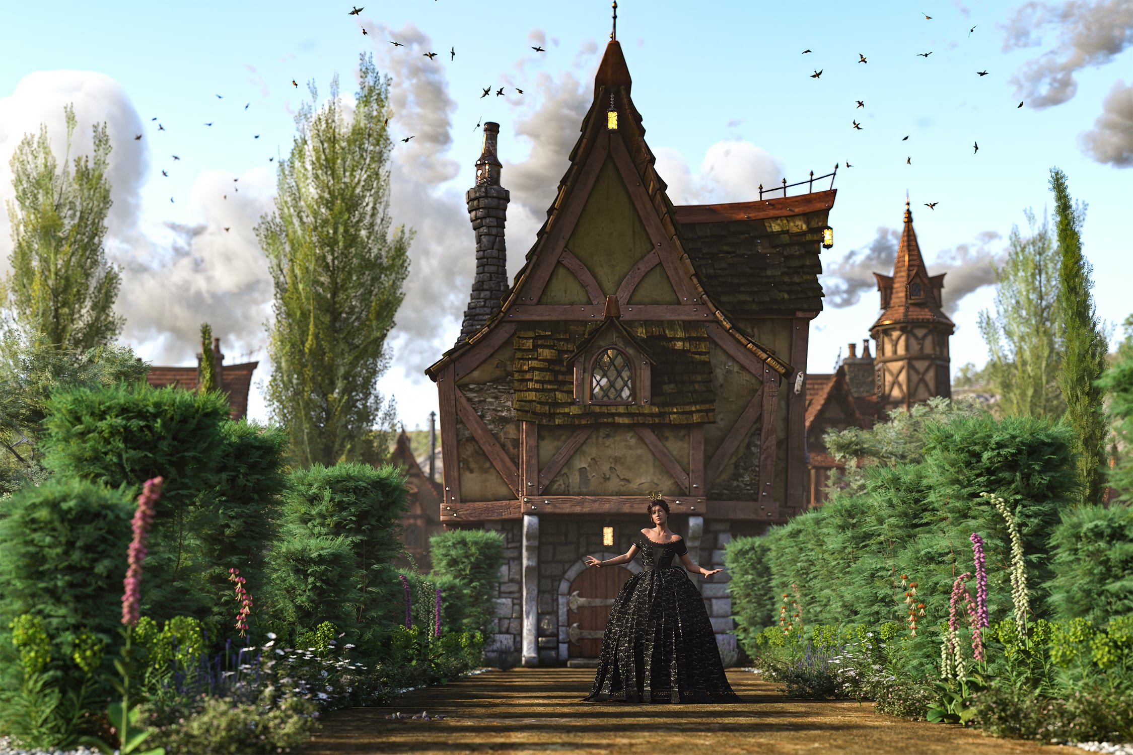 Lelandii Hedges - Conifer Clipped Hedges | Daz 3D