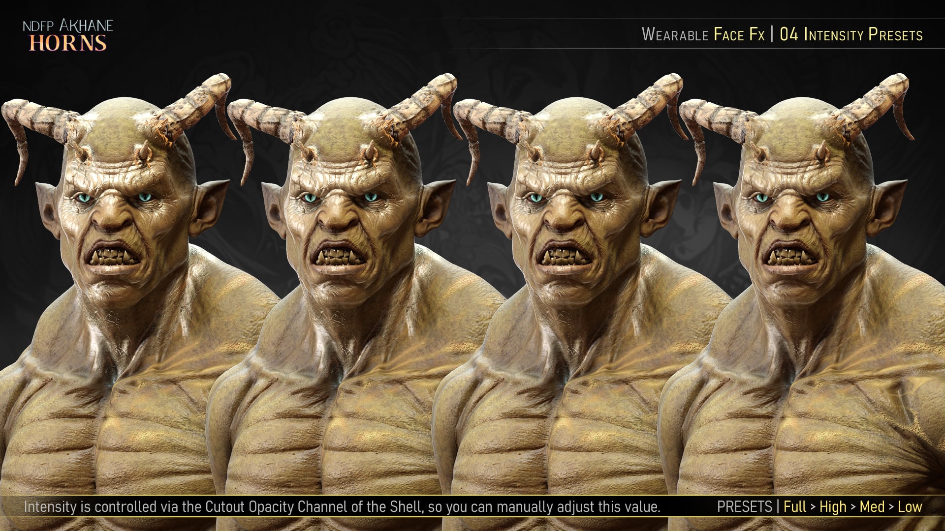NDFP Akhane Horns for Genesis 9 | Daz 3D