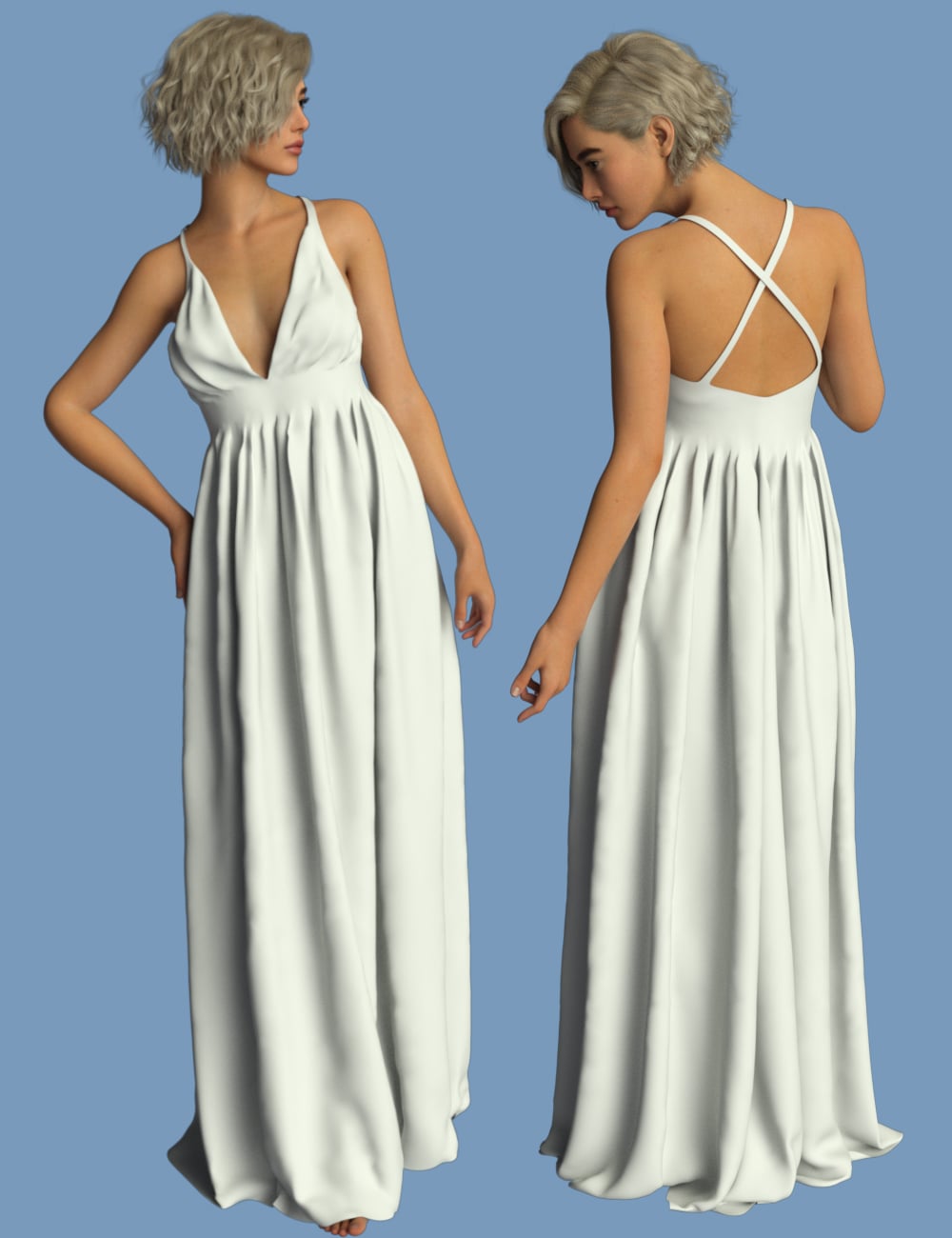 dForce Aura Gown for Genesis 9 | Daz 3D