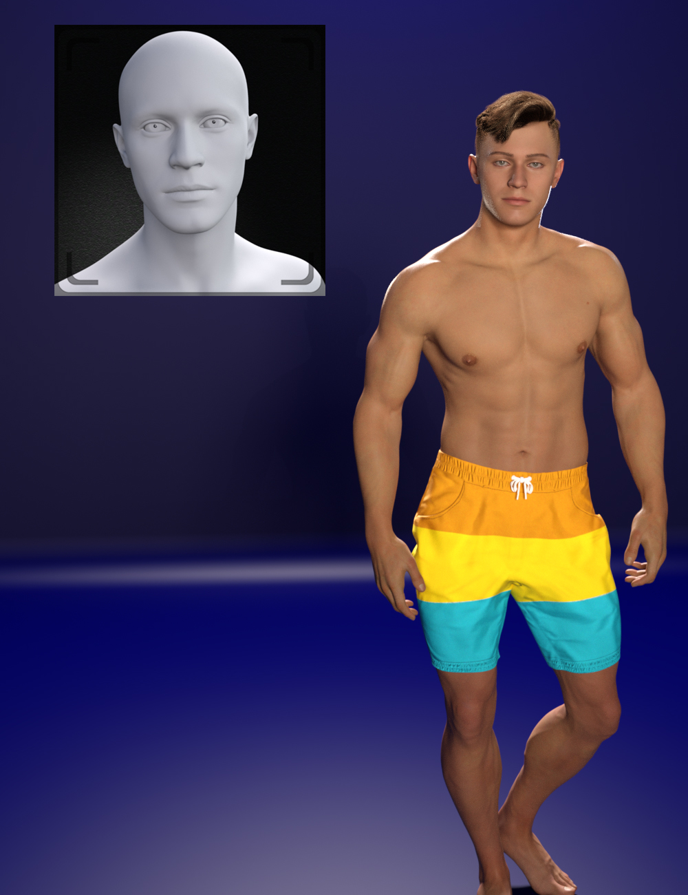 MM3D Holden HD Shapes for Genesis 9 Masculine | Daz 3D
