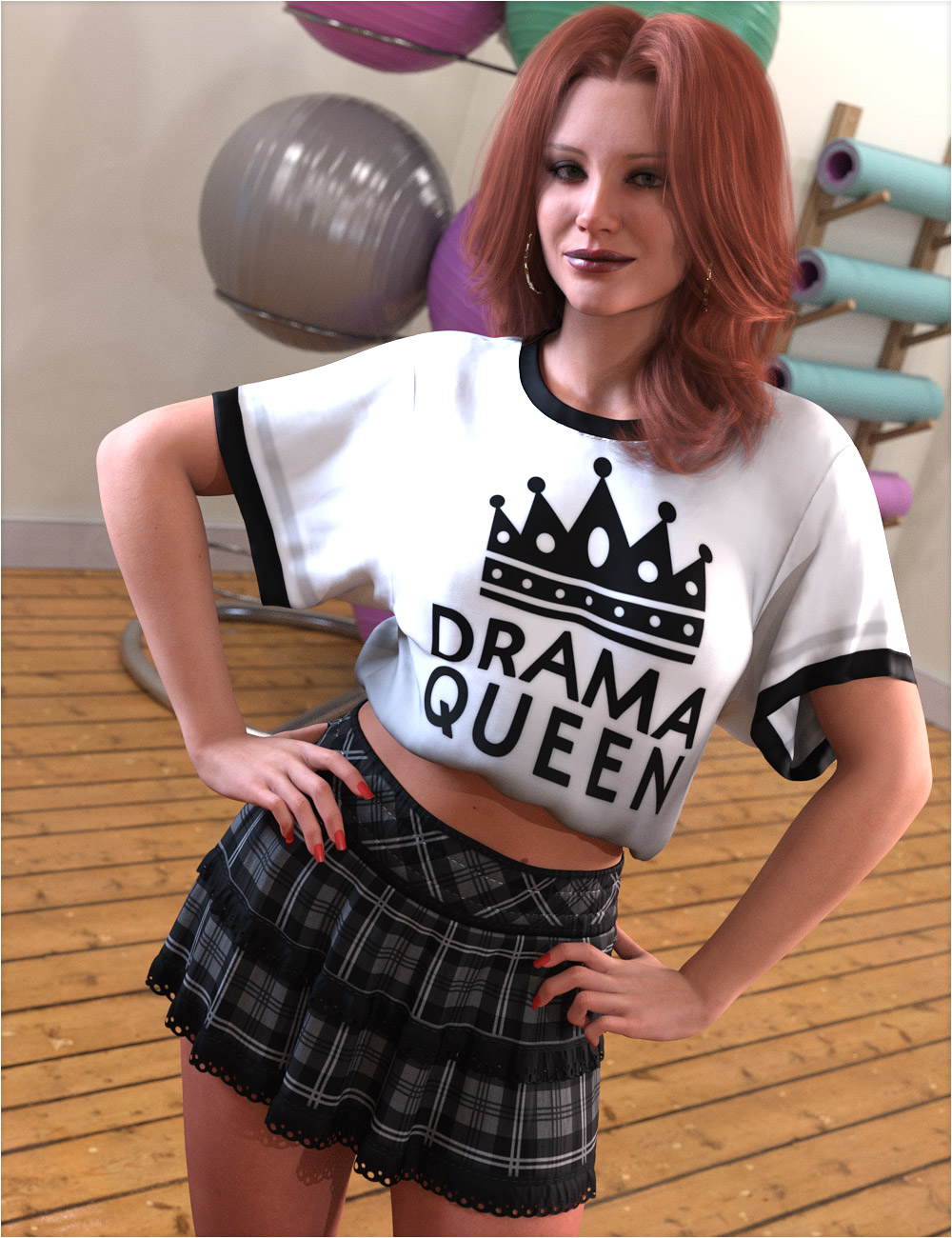 Addition Textures for OOT Oversized T-Shirt and Skirt | Daz 3D