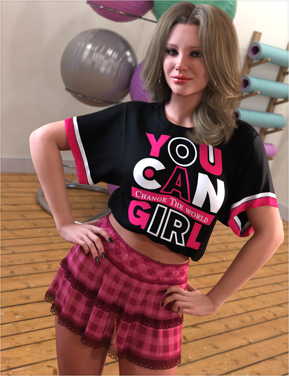 Addition Textures for OOT Oversized T-Shirt and Skirt | Daz 3D