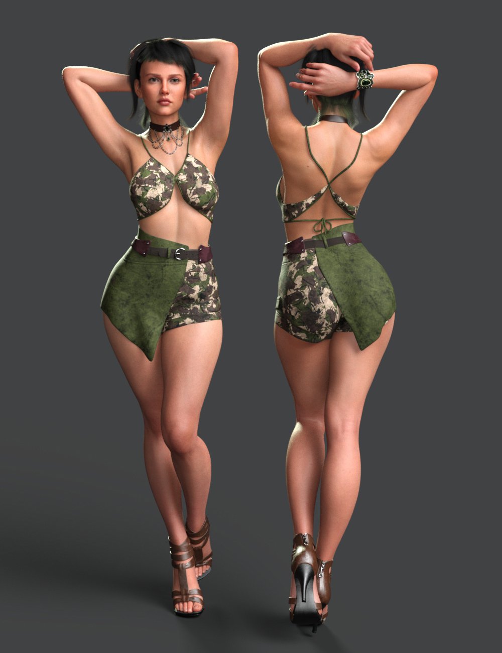 Versatility for dForce Enya Outfit for Genesis 9 | Daz 3D
