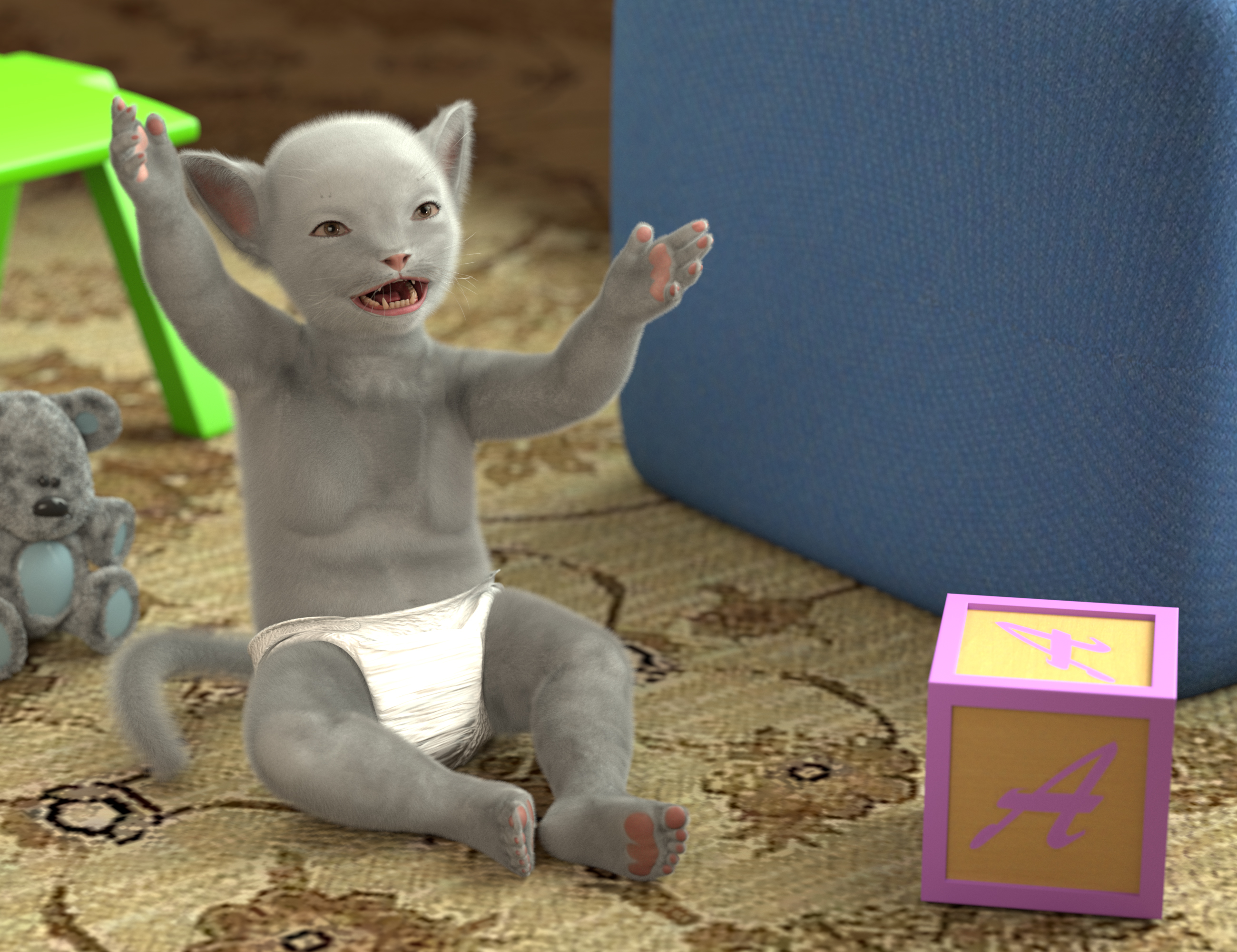 Oso Cat for Genesis 9 | Daz 3D