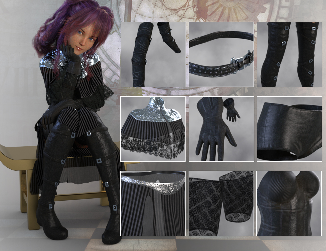 dForce DC Mystica for Genesis 9 and 8 Female | Daz 3D