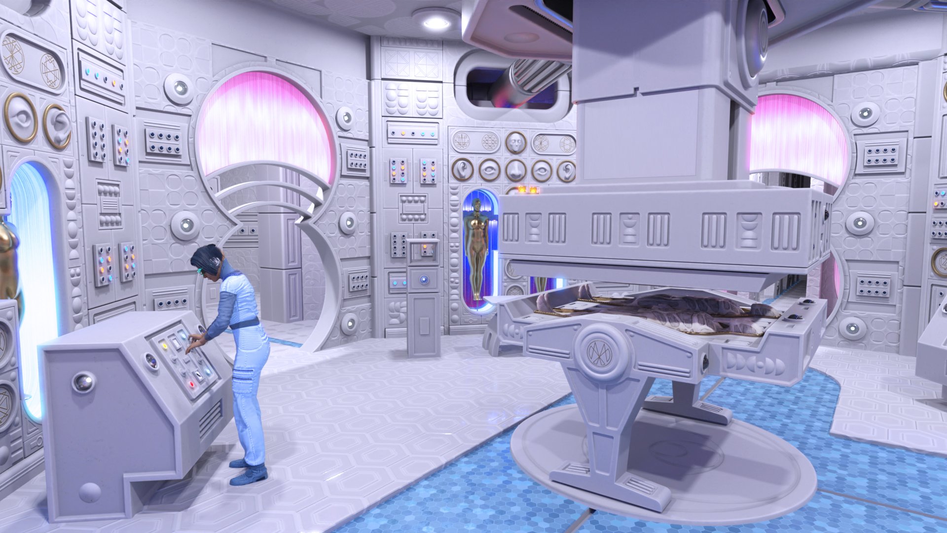 Biorobot Laboratory | Daz 3D