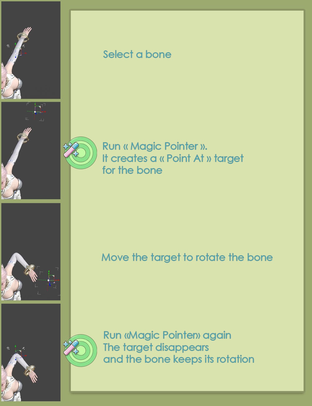 Magic - Smart Actions for Posing | Daz 3D