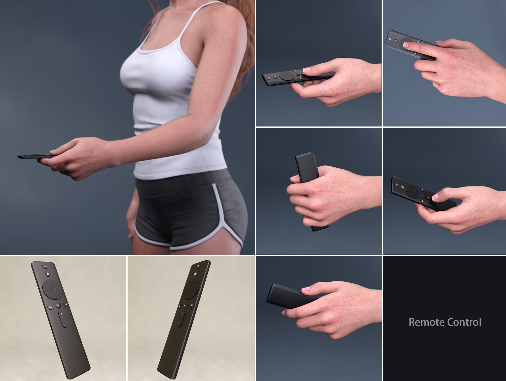 Basic Hand Poses and Props Collection For Victoria 9 | Daz 3D