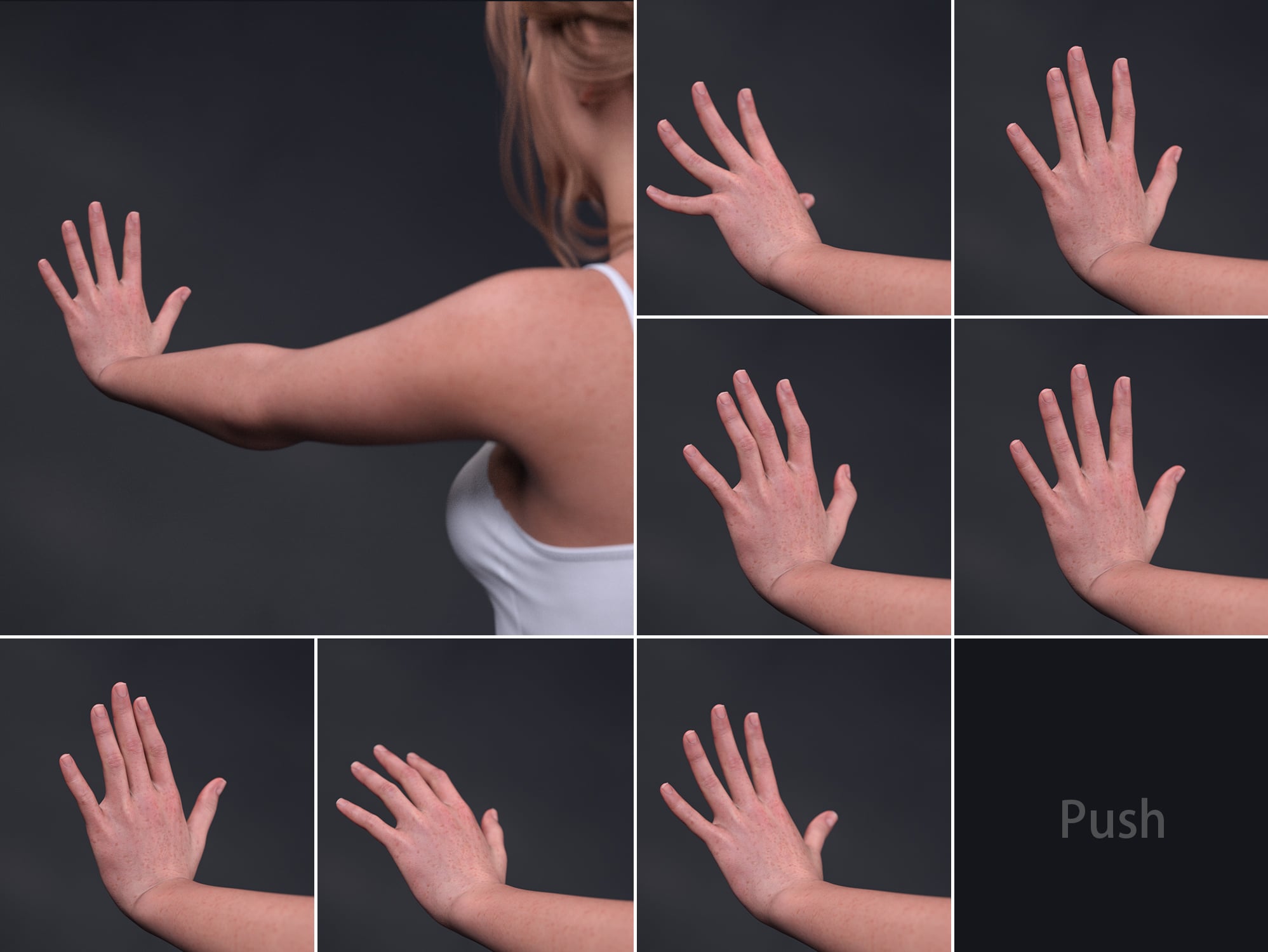 Basic Hand Poses and Props Collection For Victoria 9 | Daz 3D