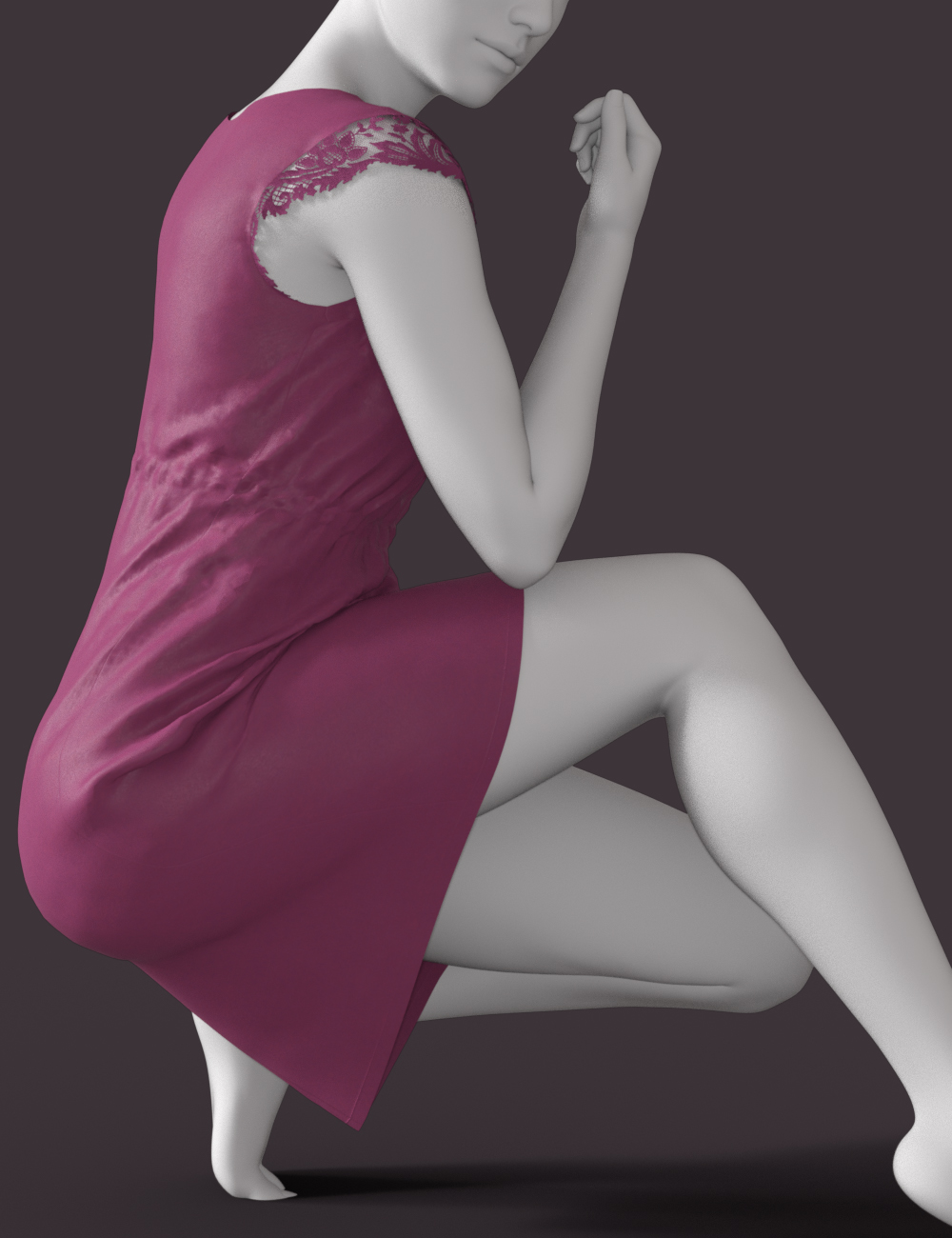 dForce Lare Nightie for Genesis 9, 8.1 and 8 Female | Daz 3D