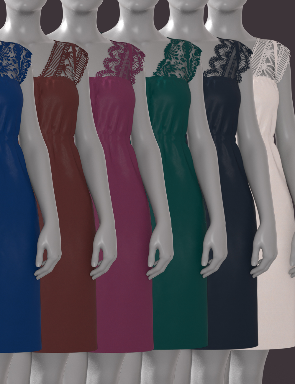 dForce Lare Nightie for Genesis 9, 8.1 and 8 Female | Daz 3D