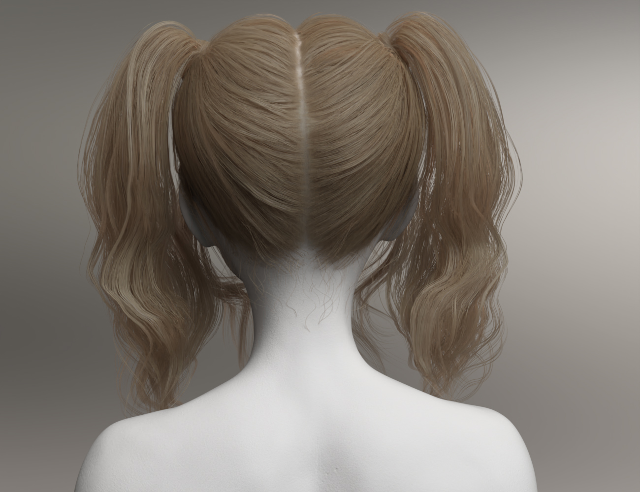 HS Stella Twintails Hair For Genesis 9, Genesis 8, and 8.1 Females | Daz 3D