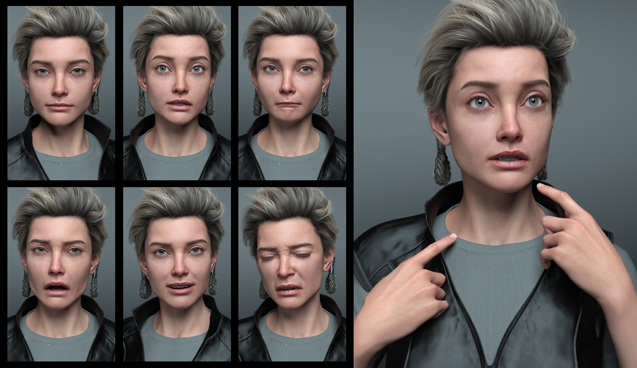 The Expression Collection for Van Helsing 9 | Daz 3D